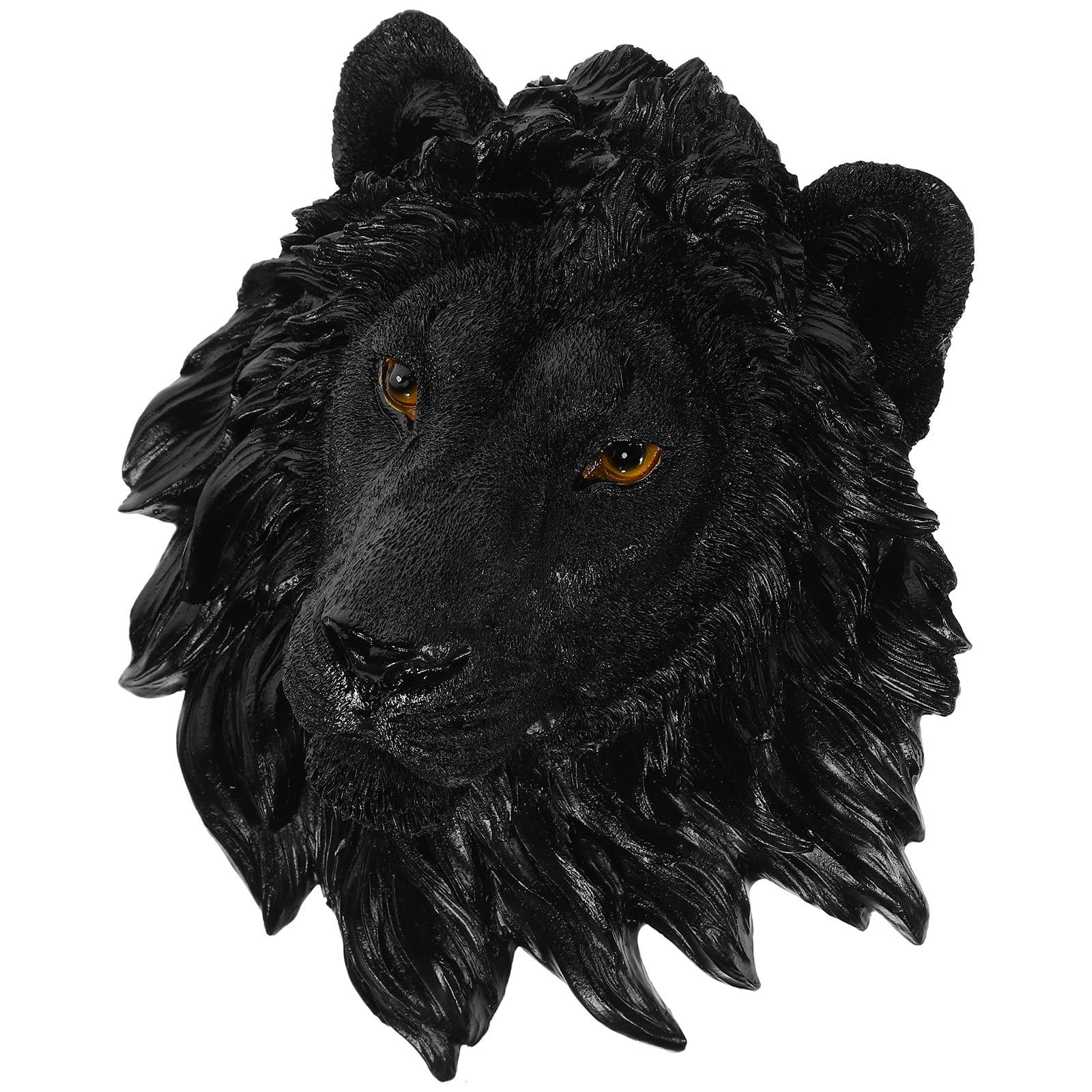 FRCOLOR Wall Hanging Lion Head Lion Head Decoration Office 23.00X20 ...