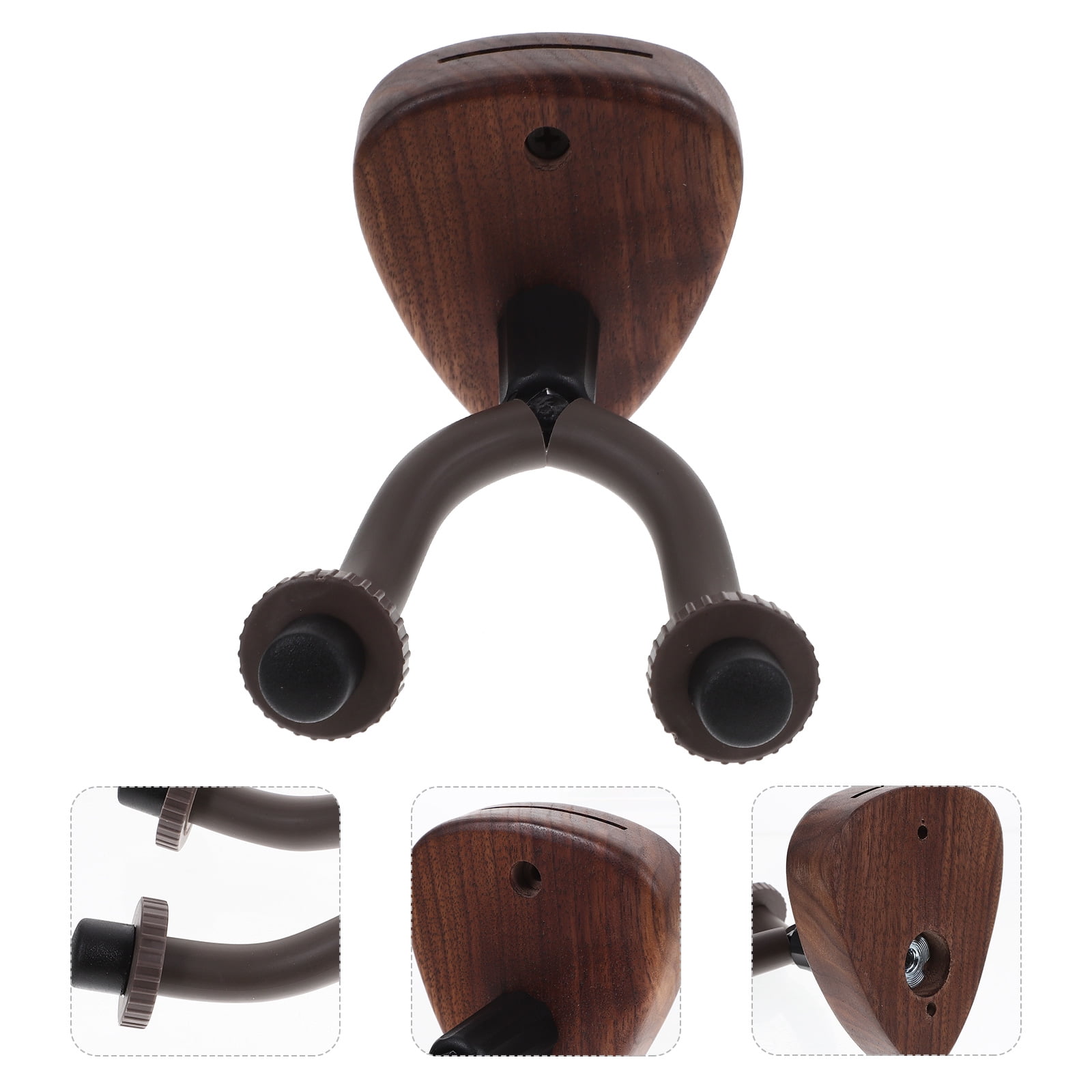 FRCOLOR Wall Mount Guitar Hanger Wood Guitar Wall Stand Hook Guitar ...