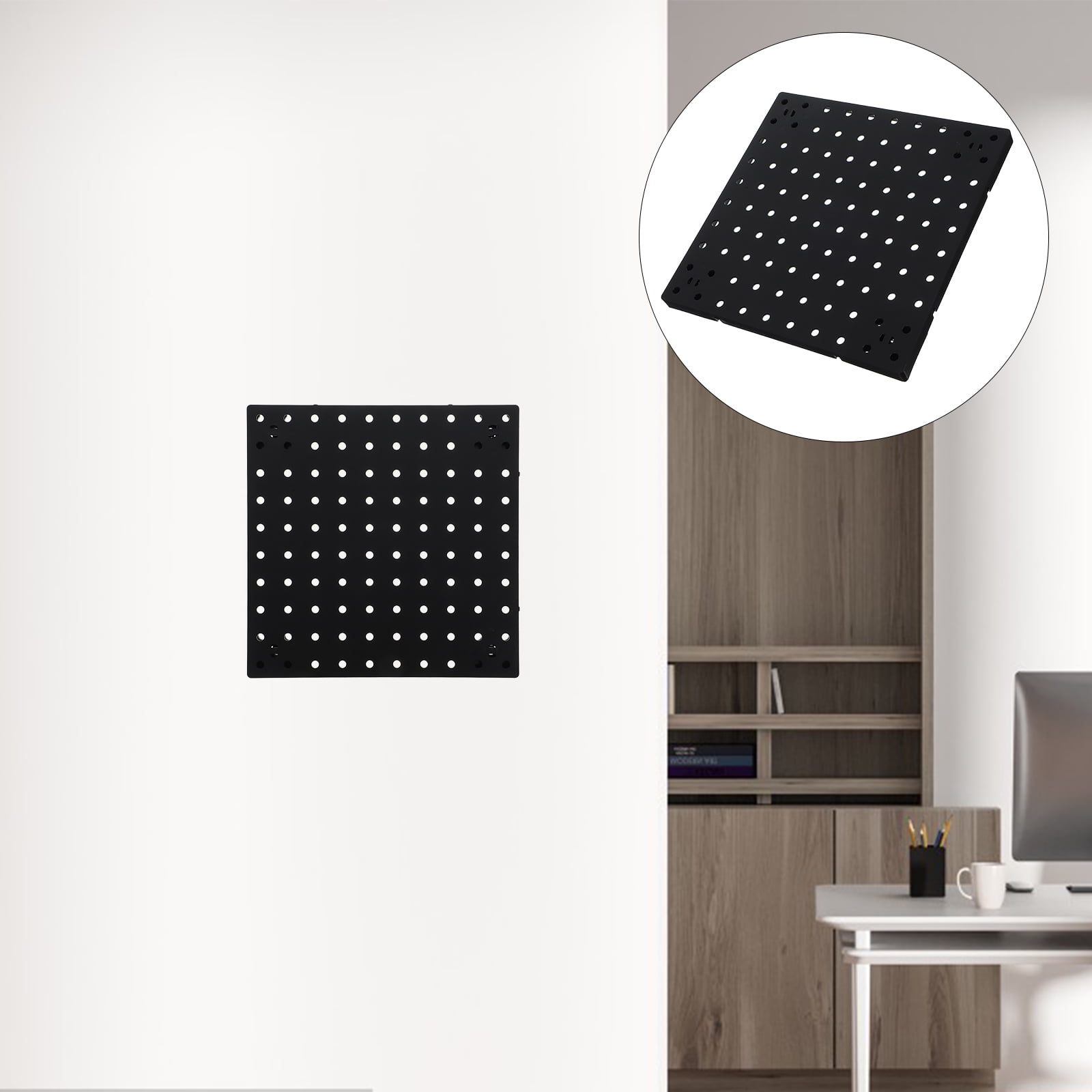 FRCOLOR Wall Mount Pegboard Panel Wall Pegboard Rack Display Panel ...