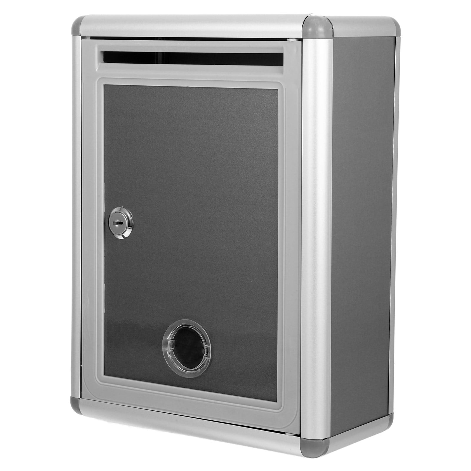 FRCOLOR Wall Mounted Lockable Suggestion Box With Slot - Stainless ...