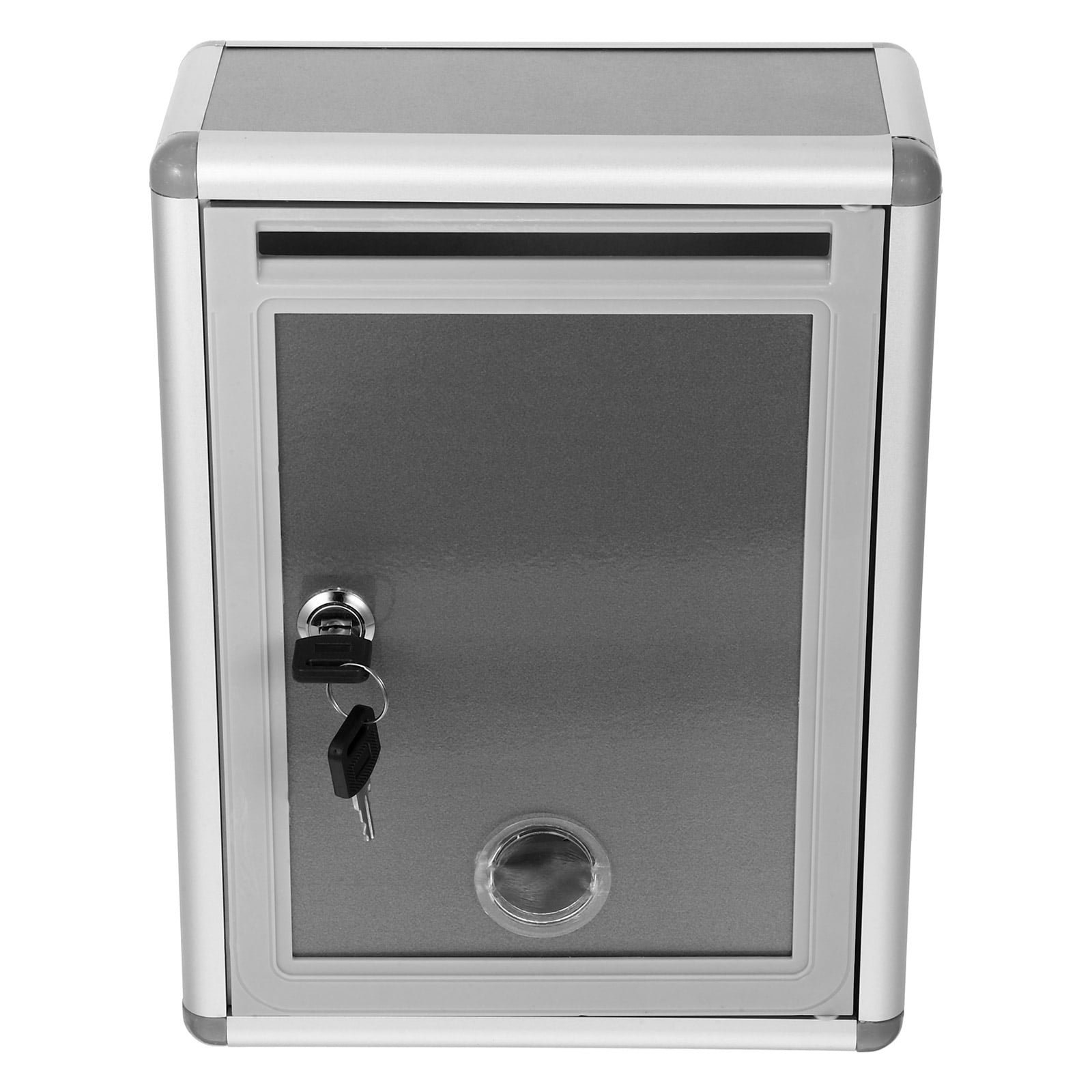 FRCOLOR Wall Mounted Lockable Suggestion Box With Slot - Stainless ...