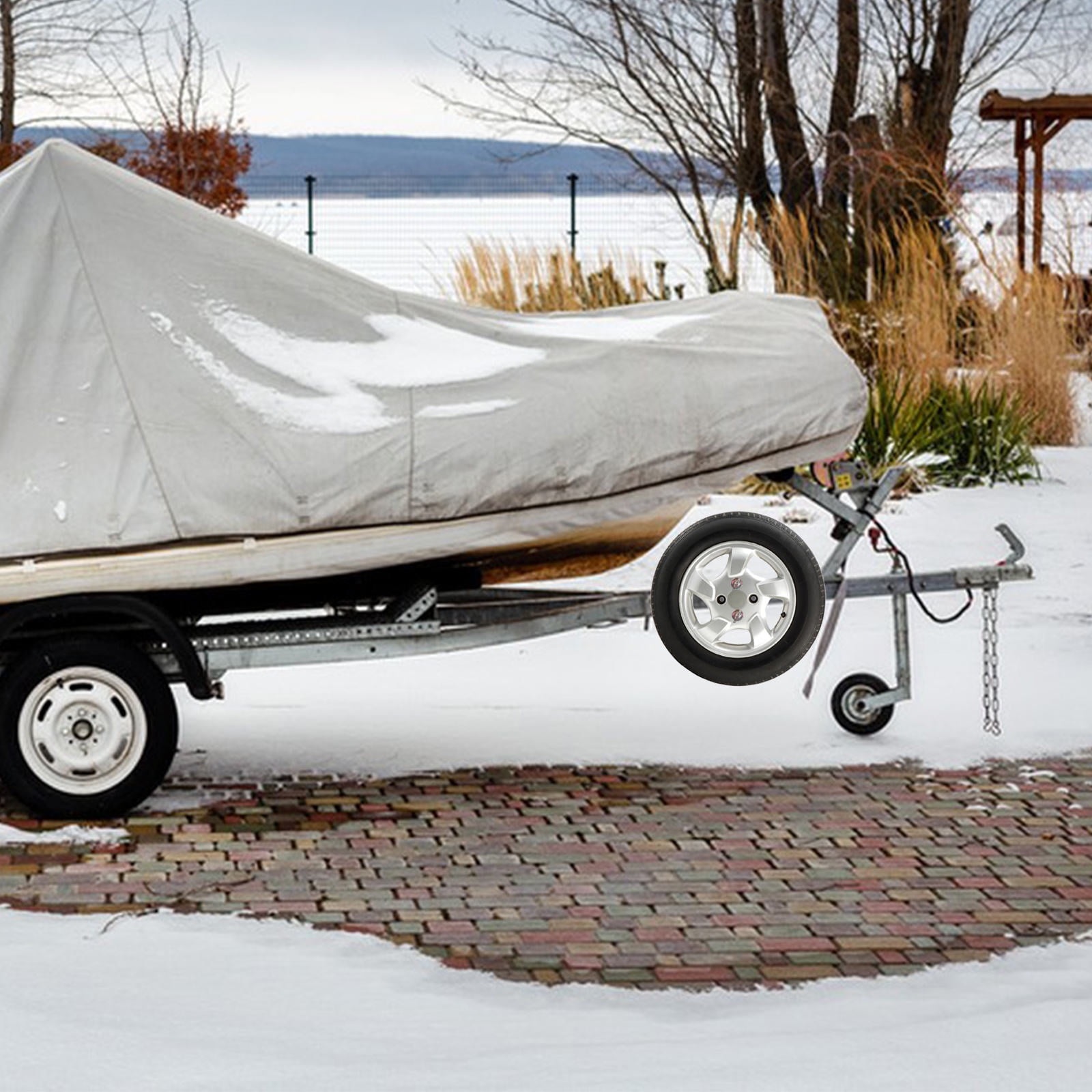 FRCOLOR Wall Mounted Tire Carrier Rack for Spare Tire Carrying Bracket ...