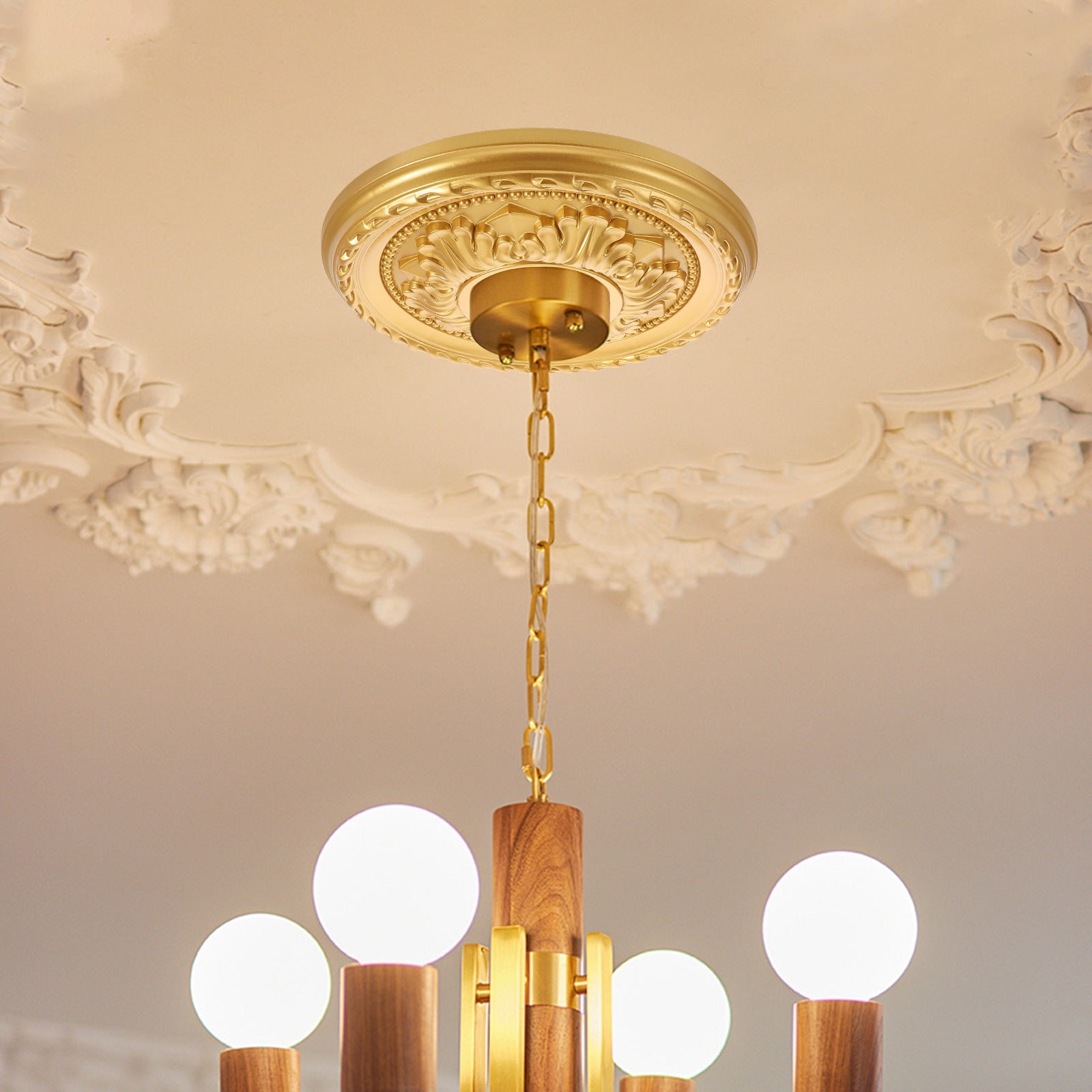 FRCOLOR Wall Picture Light Split Ceiling Medallion Medallions Ring ...