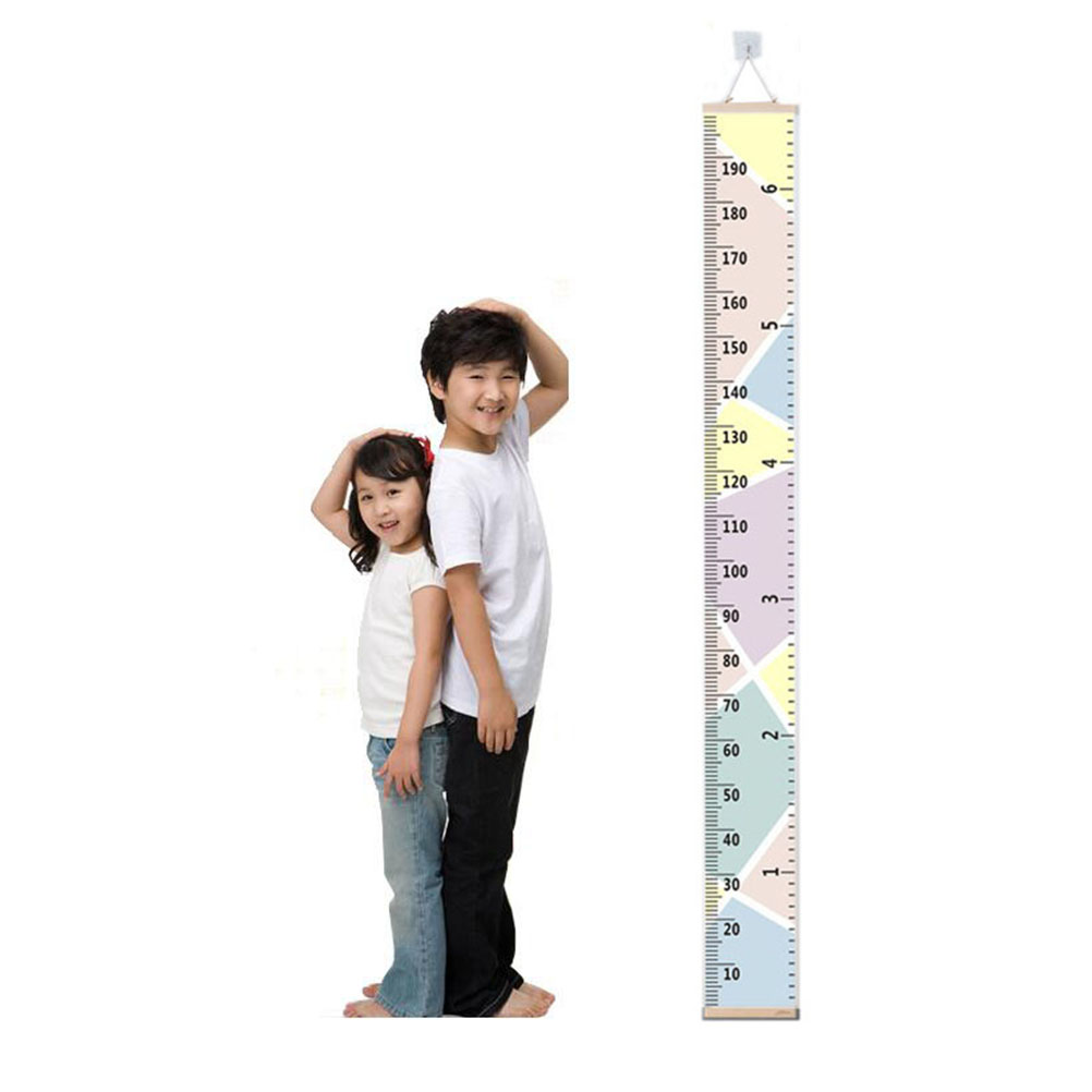 FRCOLOR Wall Ruler Growth Chart Height Growth Chart Wood and Canvas ...
