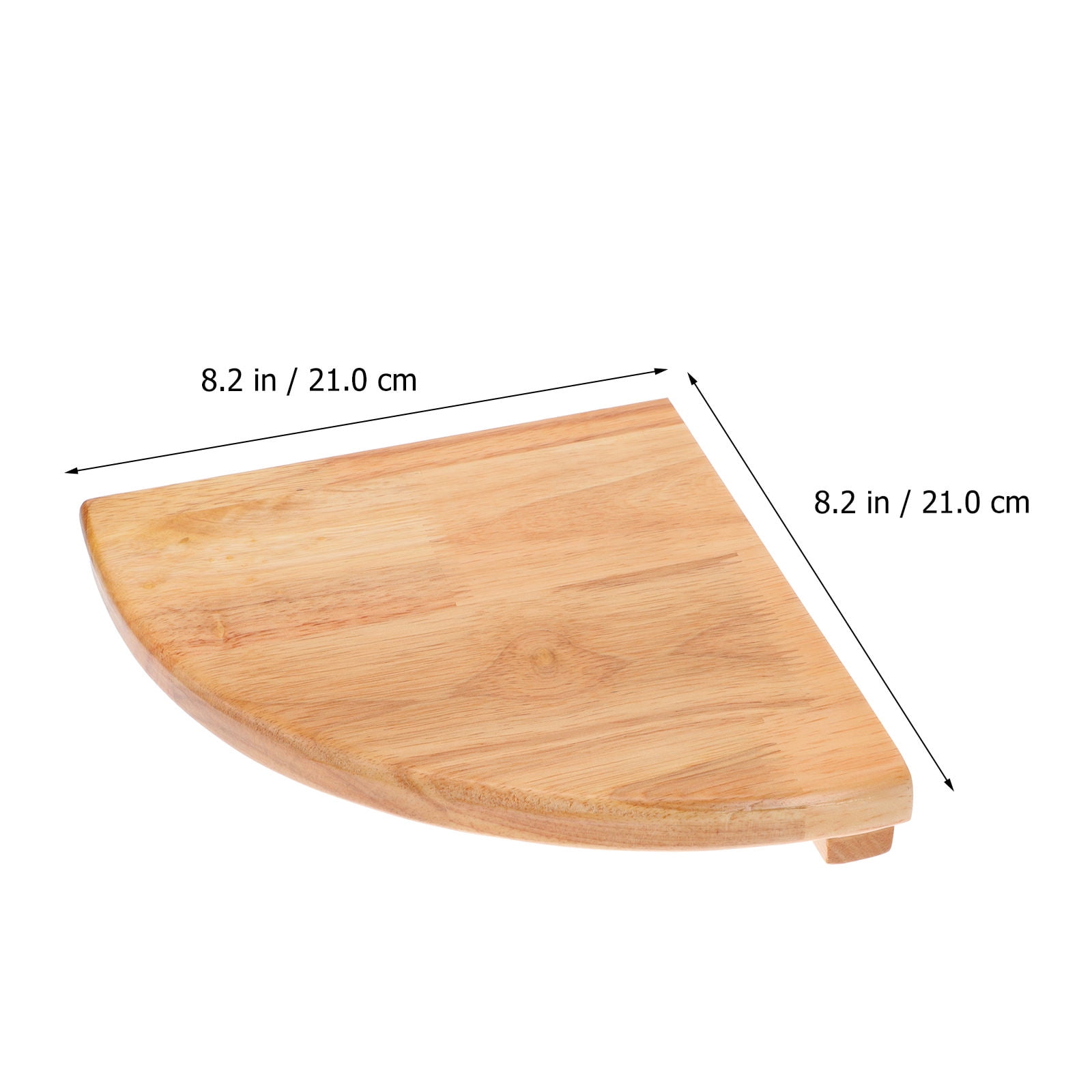 FRCOLOR Wall Shelves Corner Mount Shelf Wooden Sector Shape Storage ...