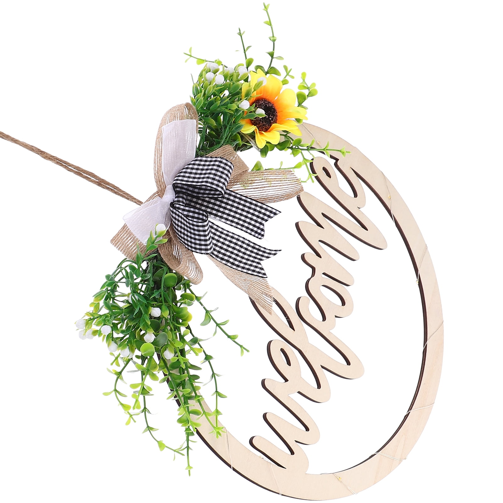 FRCOLOR Wall Welcome Garland Wreath Wedding Cotton Tassel - Walmart.com