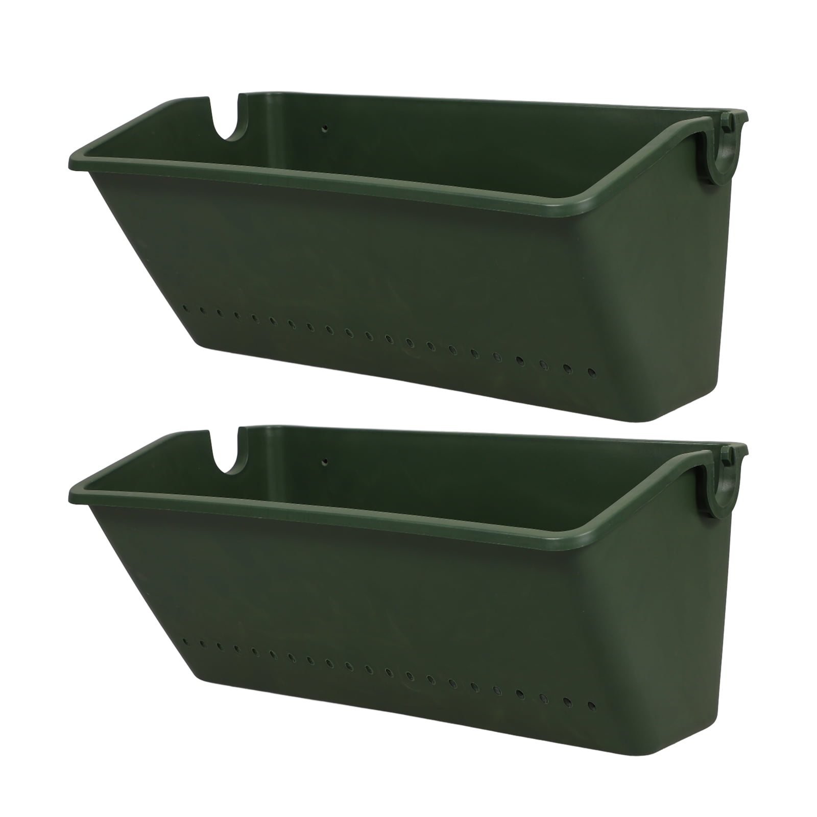 FRCOLOR Wall planter 2 Window Box Rectangular Flower Pot Hanging ...