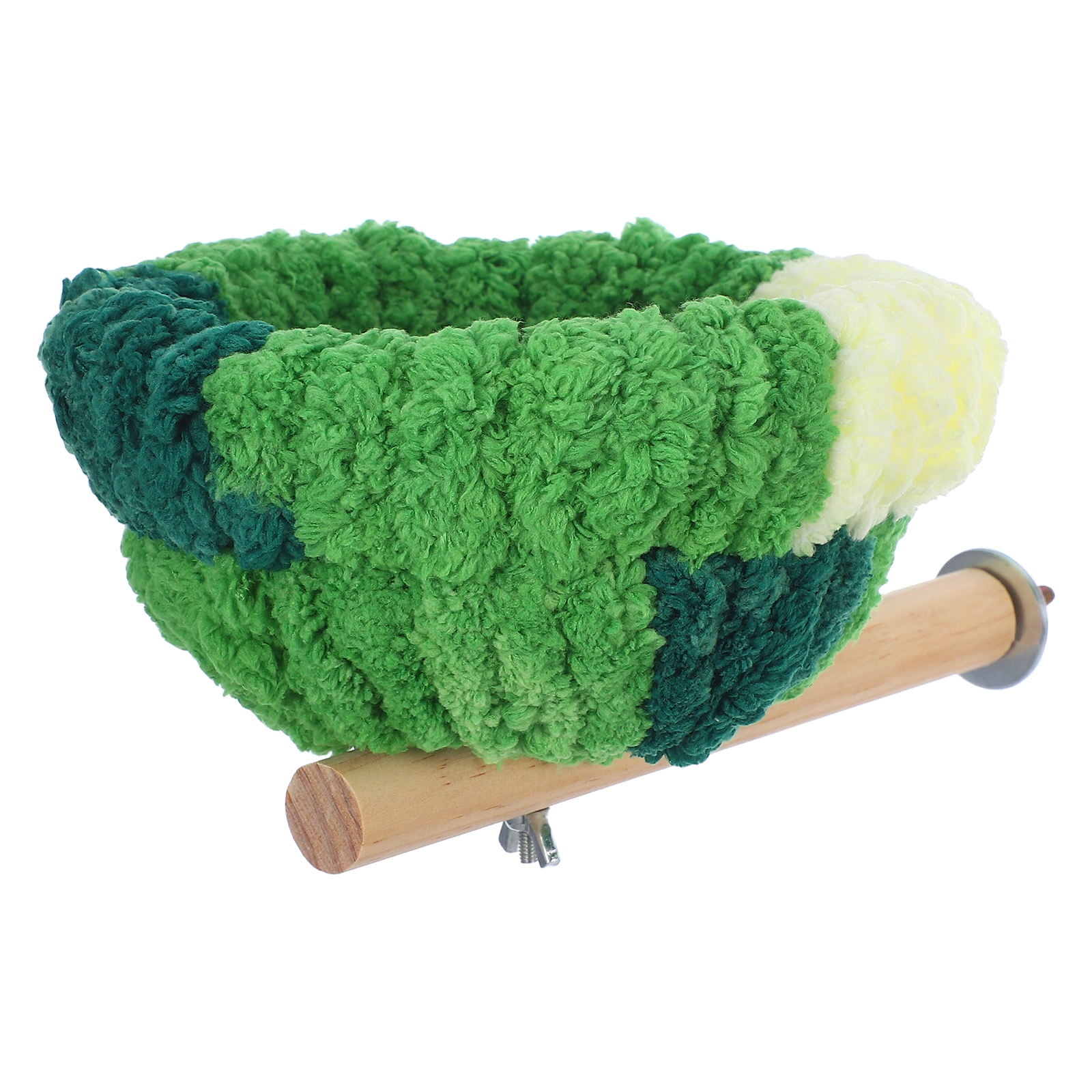 FRCOLOR Warm Bird Nest Bed Parrot Perch Stand For Cage With Nest Plush ...