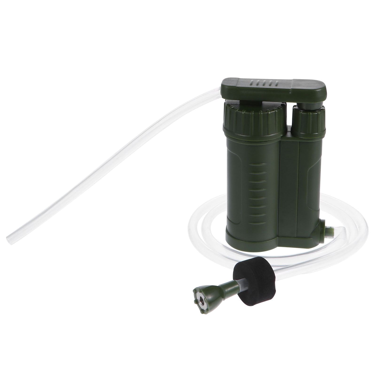 FRCOLOR Water Filter Emergency Purifier Hand Pump Bottle Travel Green ...