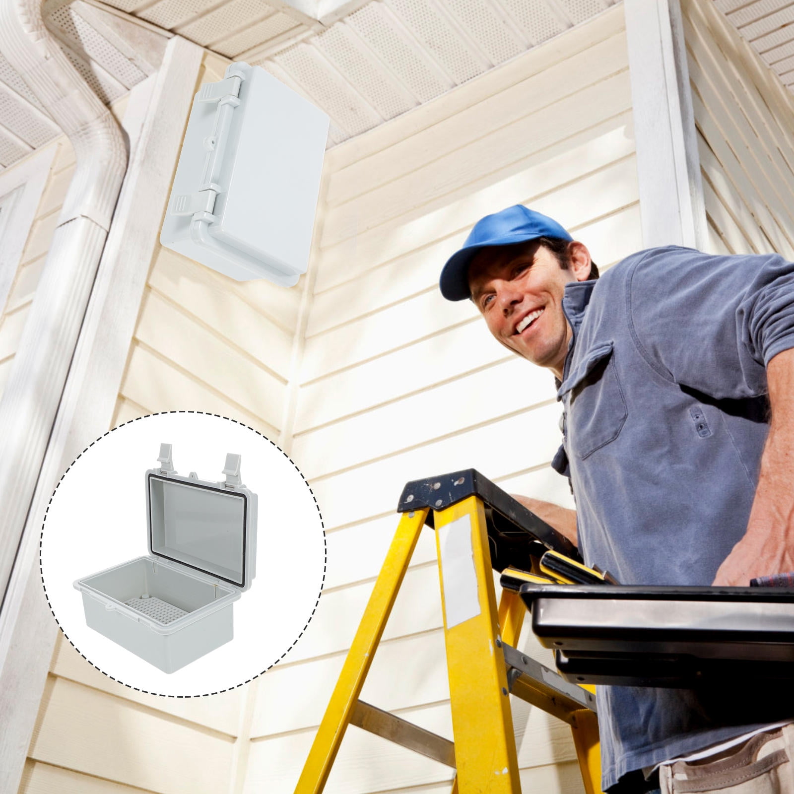 FRCOLOR Waterproof Electrical Box Outdoor Electronic Junction Box For ...