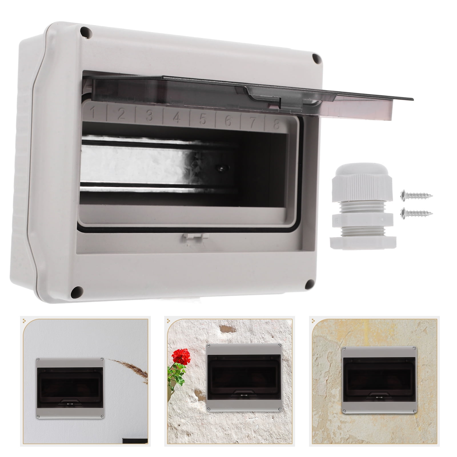 FRCOLOR Waterproof Outdoor Electrical Panel Circuit Breaker Box For ...