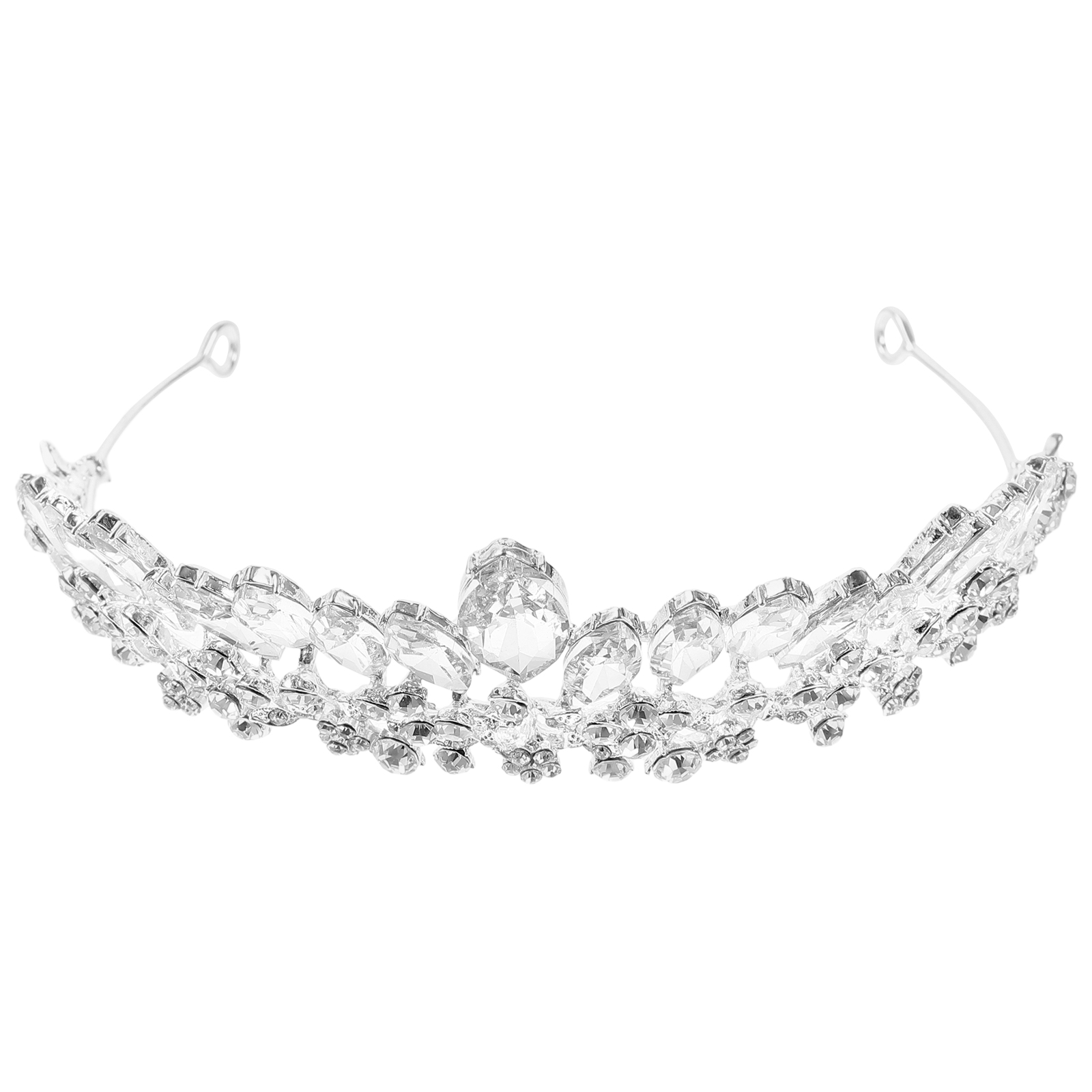 WASHWEPE Crown Ladies White Rhinestone Wedding Birthday 1Set - Walmart.com