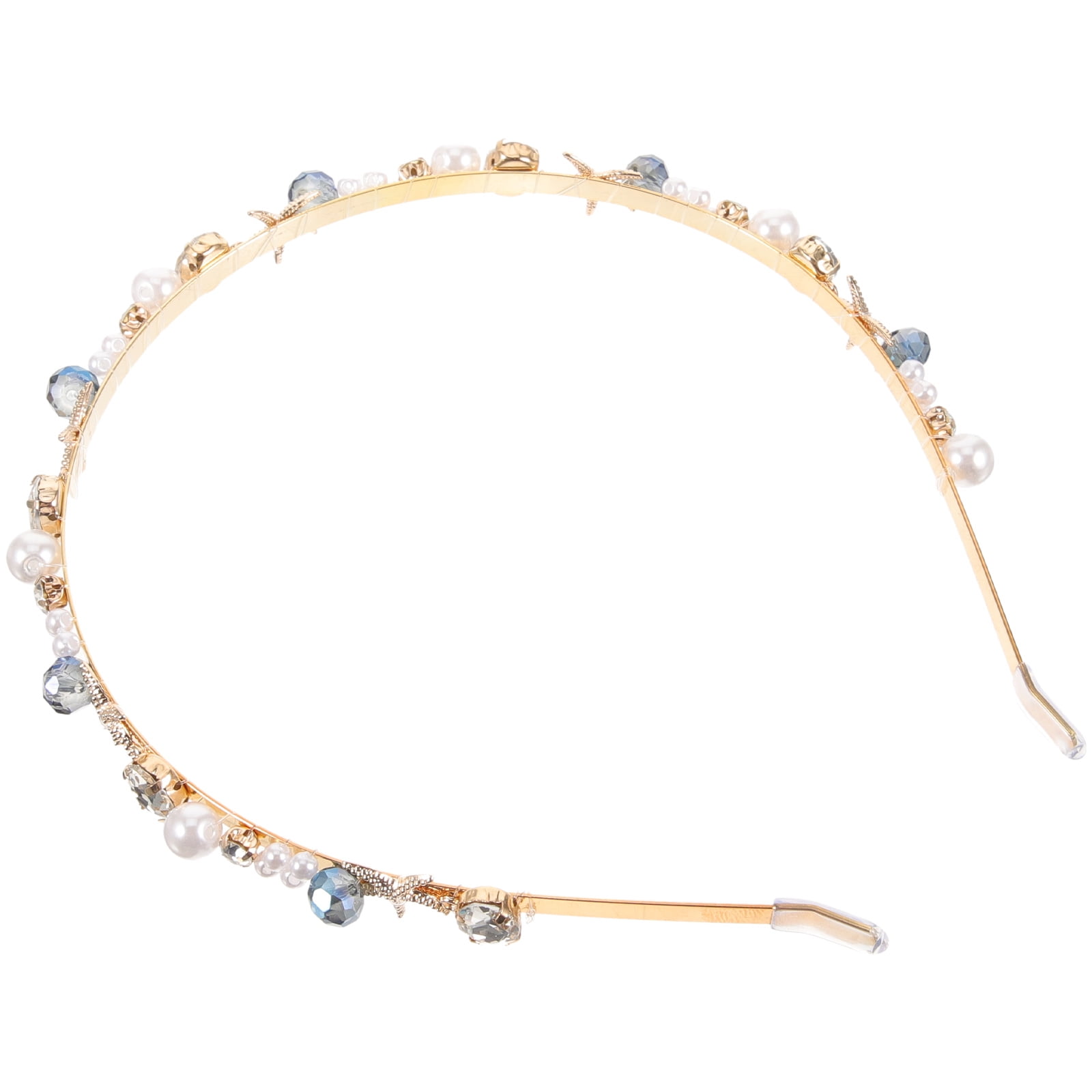 FRCOLOR Wedding Pearl Headpiece Pearl Crystal Headband Ocean Headband ...
