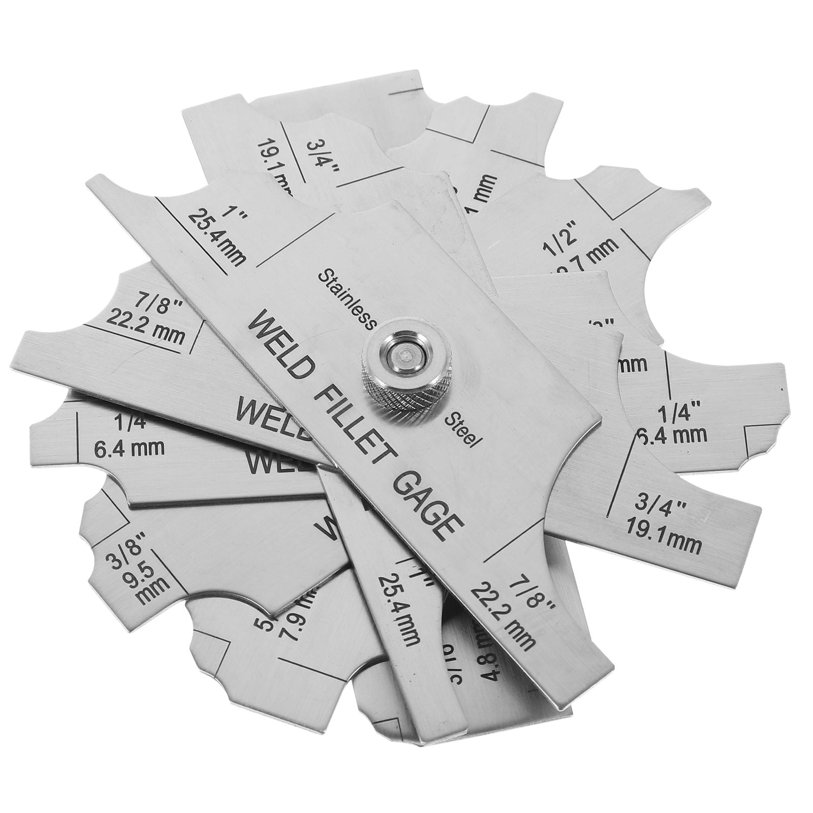 FRCOLOR Welder Weld Gauge Tool 10.2X3.2cm Silver - Walmart.com