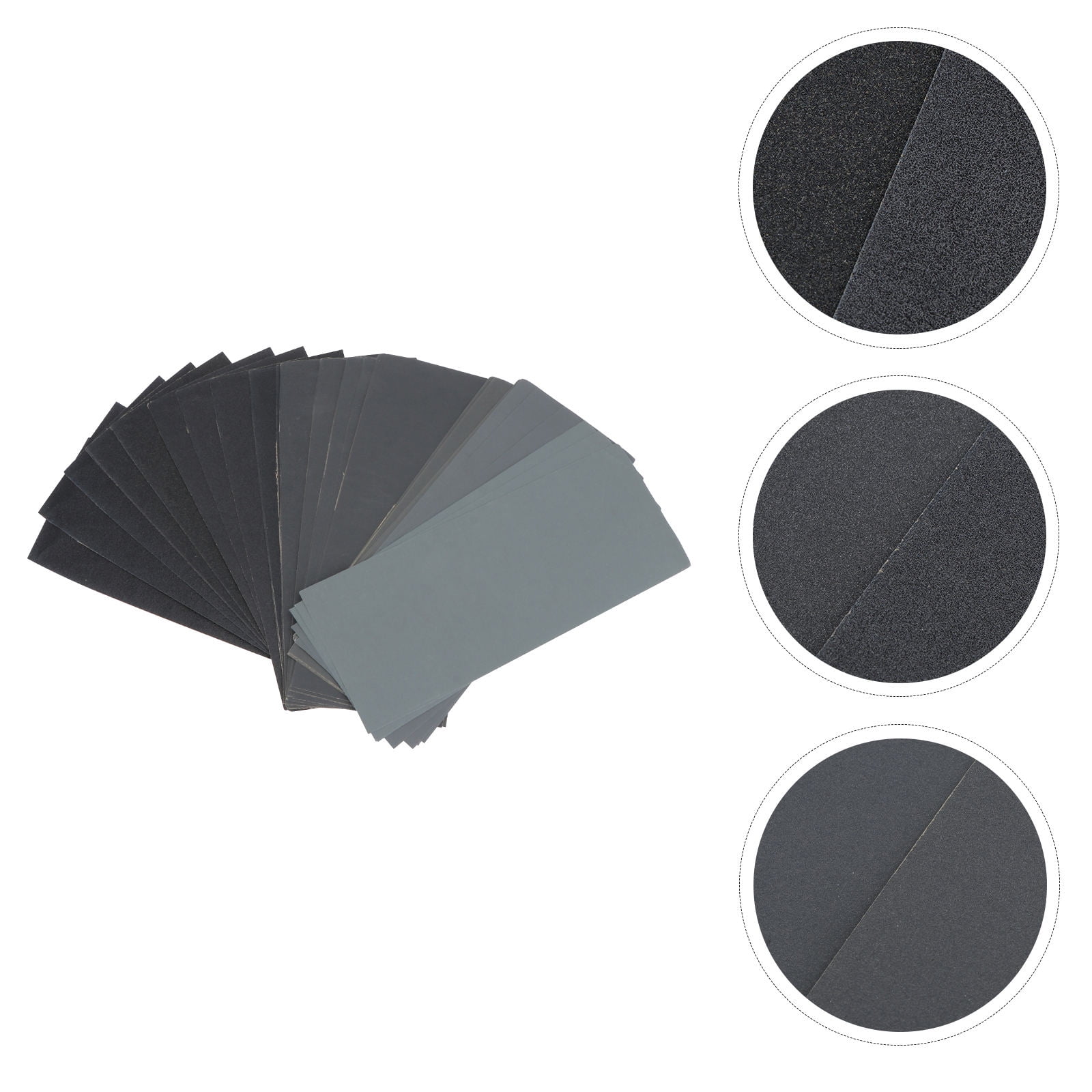 FRCOLOR Wet and Dry Sandpaper Sheets for Wood Furniture Dark Grey Paper ...