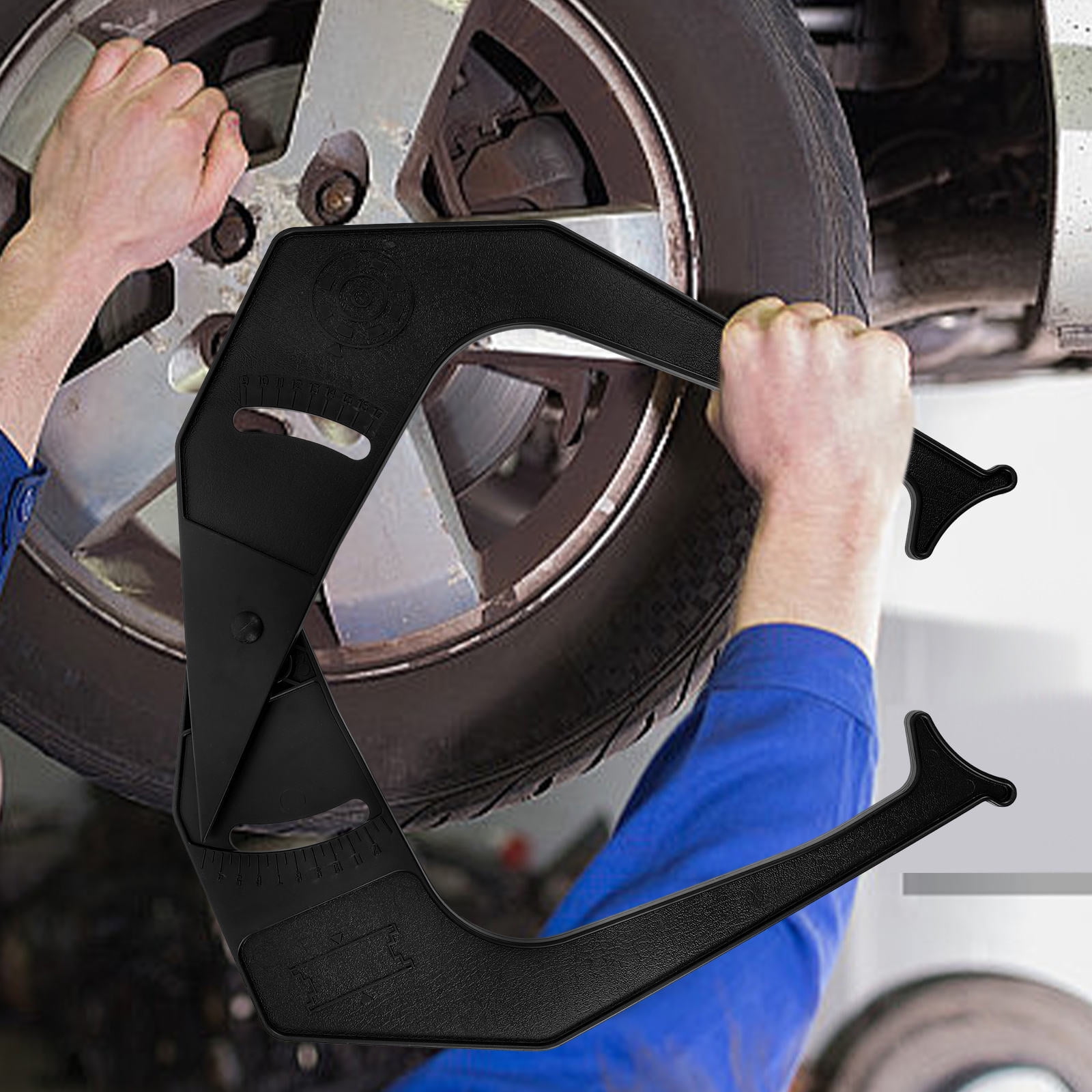 FRCOLOR Wheel Balancer Manual Tire Balancer 48.50X39.00X3.00CM Black ...