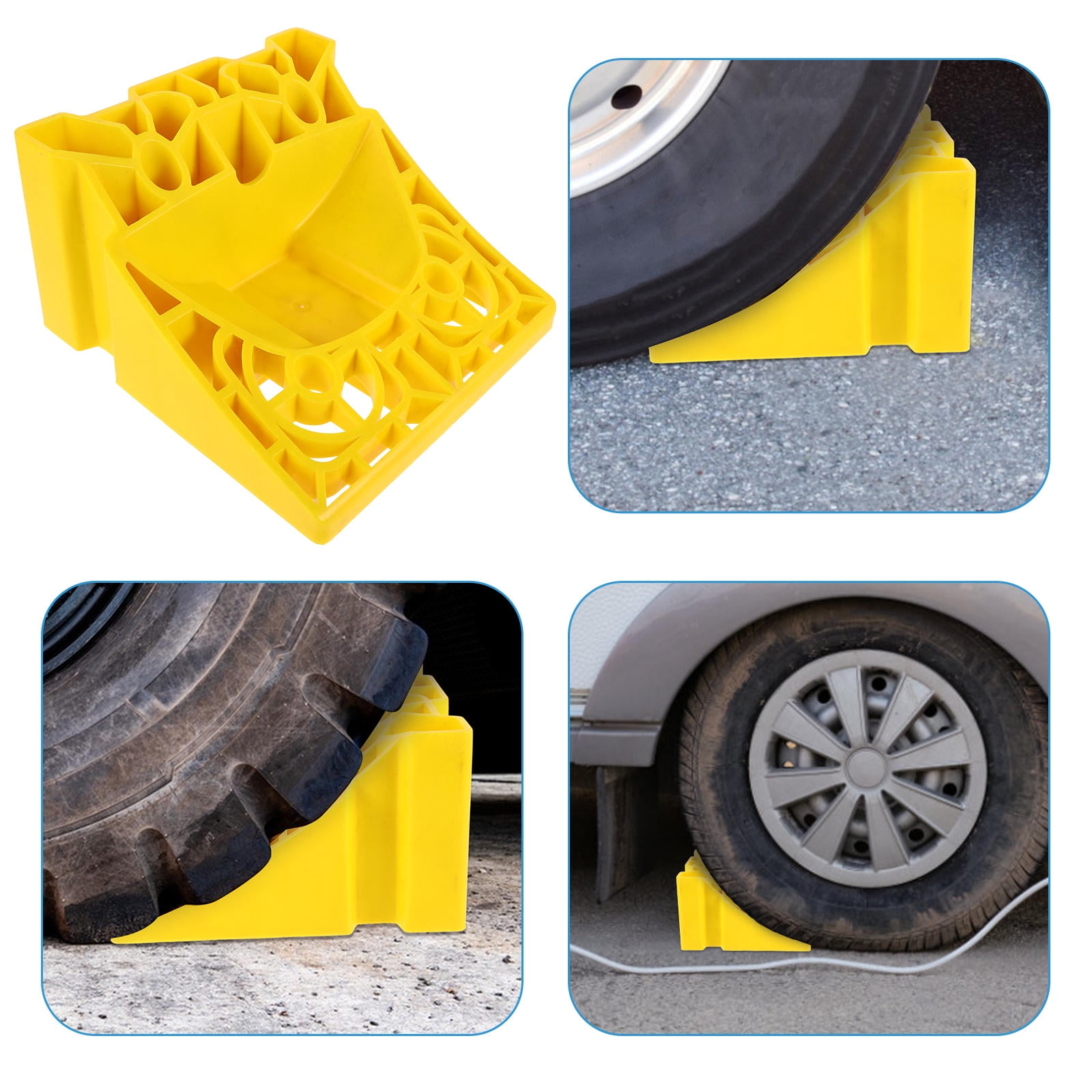FRCOLOR Wheel Chock Car Chock Heavy Duty Wheel Chock Rv Wheel ...
