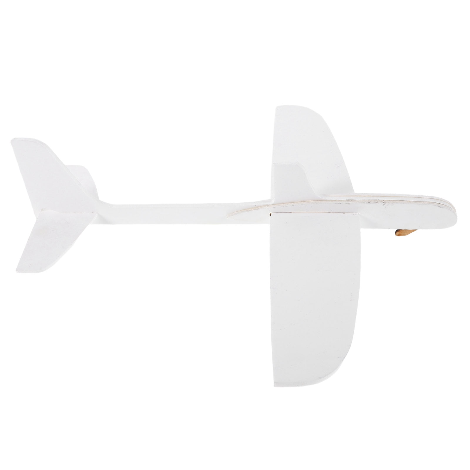 FRCOLOR White Foam Glider Airplane Hand-Paintable Diy Outdoor Flying ...