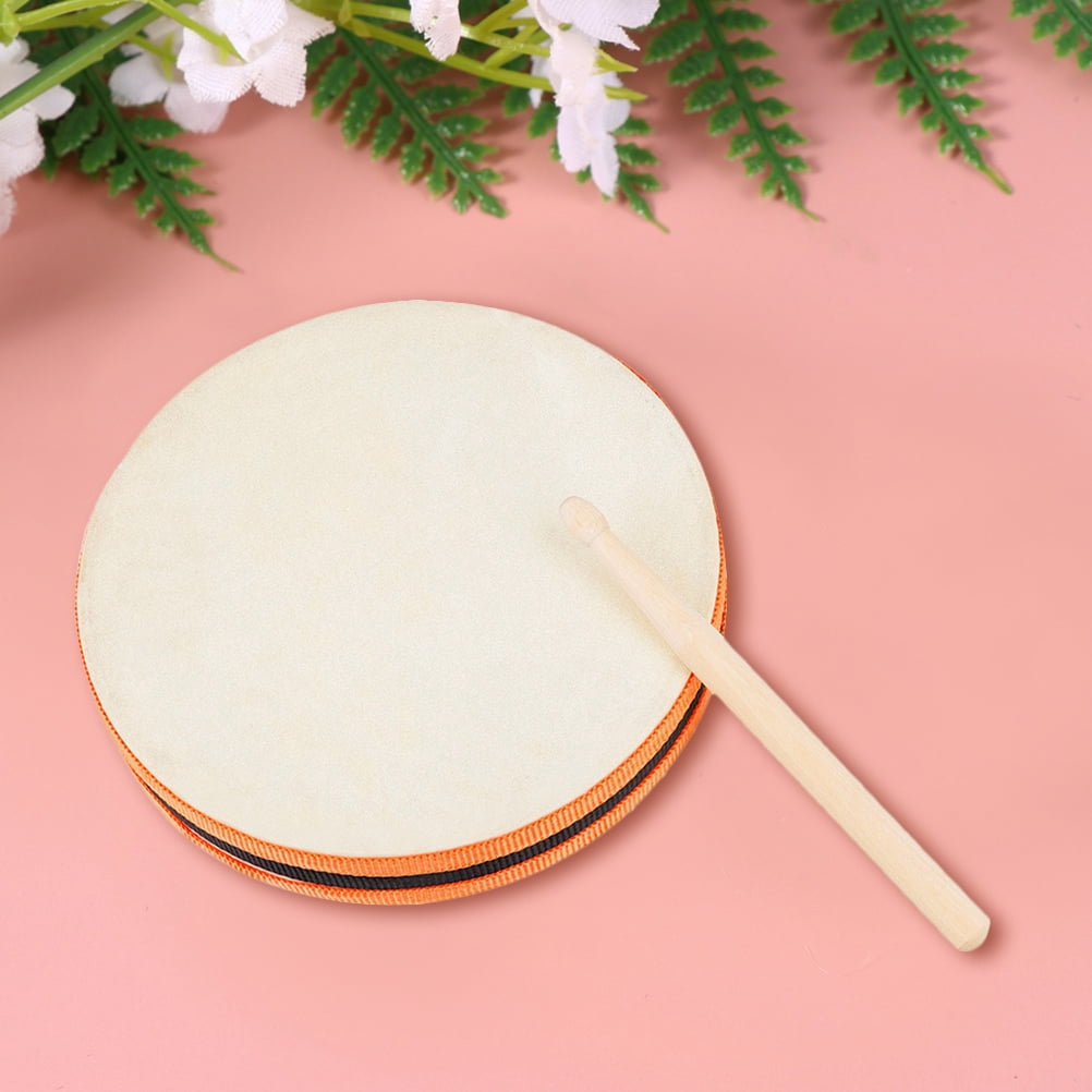 FRCOLOR White Kids Music Toy with Leather Waist Drum for Playing Smooth ...