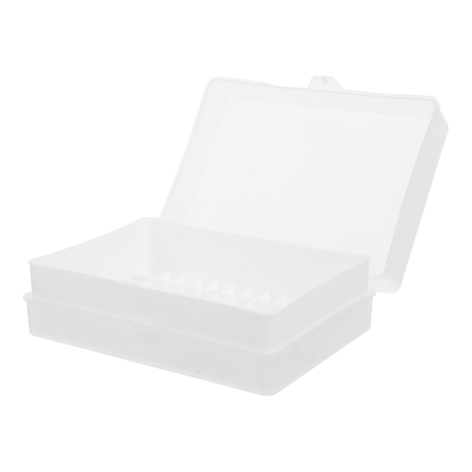 FRCOLOR White Plastic Test Tube Storage Box with Secure Seal and ...