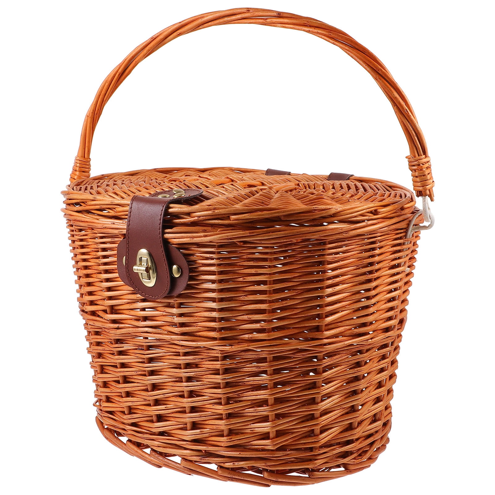 FRCOLOR Wicker Baskets for Bikes Bicycles Black Wire Rear Rack Storage ...
