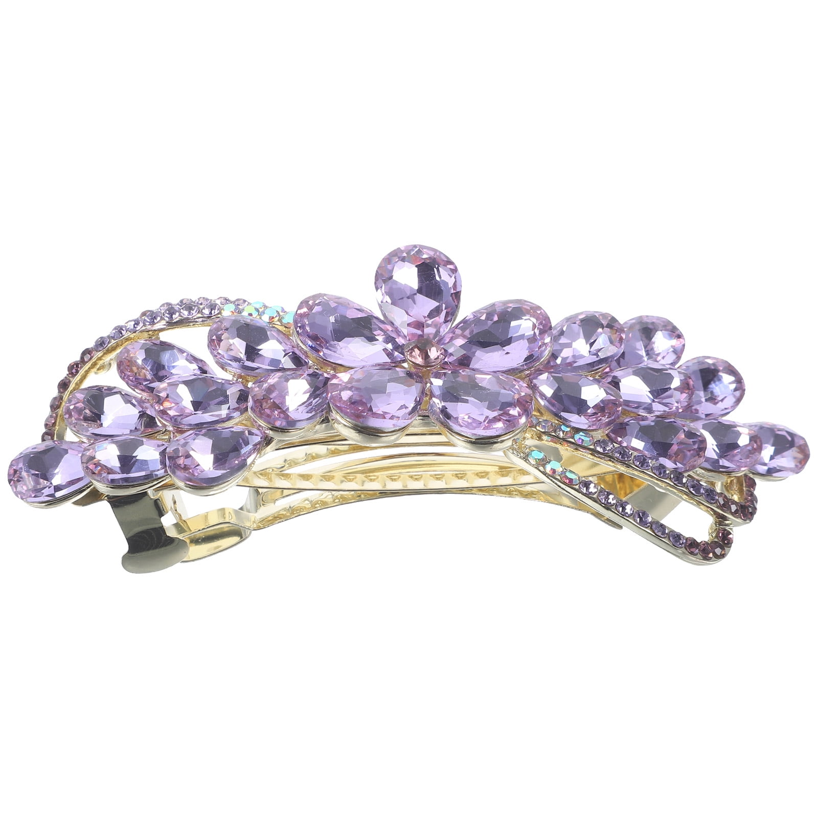 FRCOLOR Women Hair Clip Rhinestone Hair Clip Teen Girls Spring Hairpin ...
