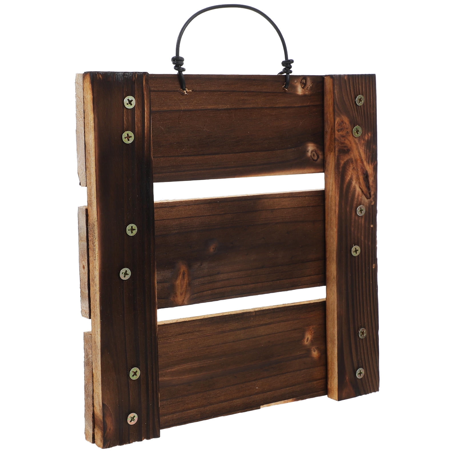 FRCOLOR Wood Hanging Planter for Home Wall Planter Indoor Rustic Home ...