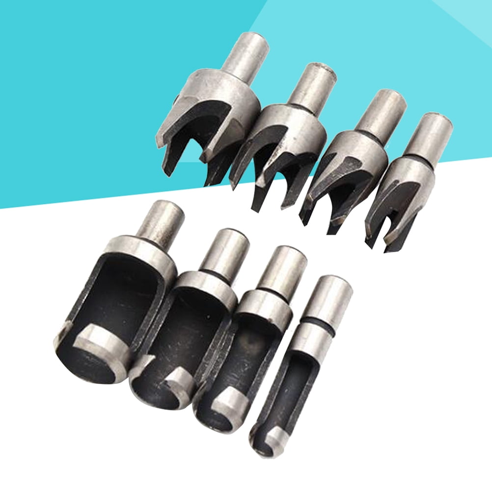 FRCOLOR Wood Plug Cutter Set 8 Pieces Carbon Steel for Warehouse Use ...