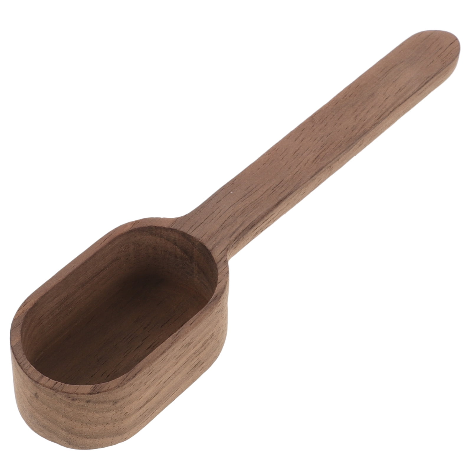 WASHWEPE Wood Condiment Spoon Light Brown 1Pcs For Coffee Tea Sugar ...