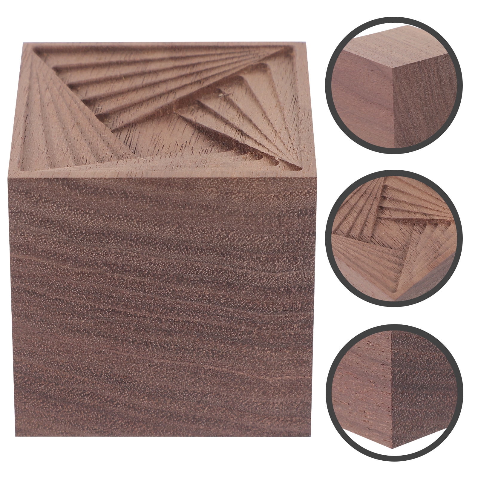 FRCOLOR Wooden Aroma Diffuser Cube for Decoration Brown Safe Reusable ...