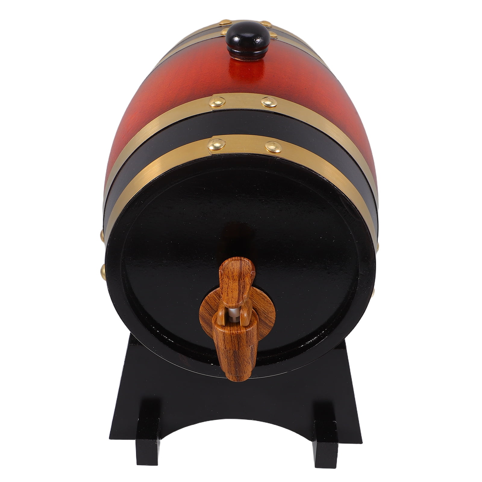 FRCOLOR Wooden Barrel With Spigot And Stand Wine Barrel Decanter ...