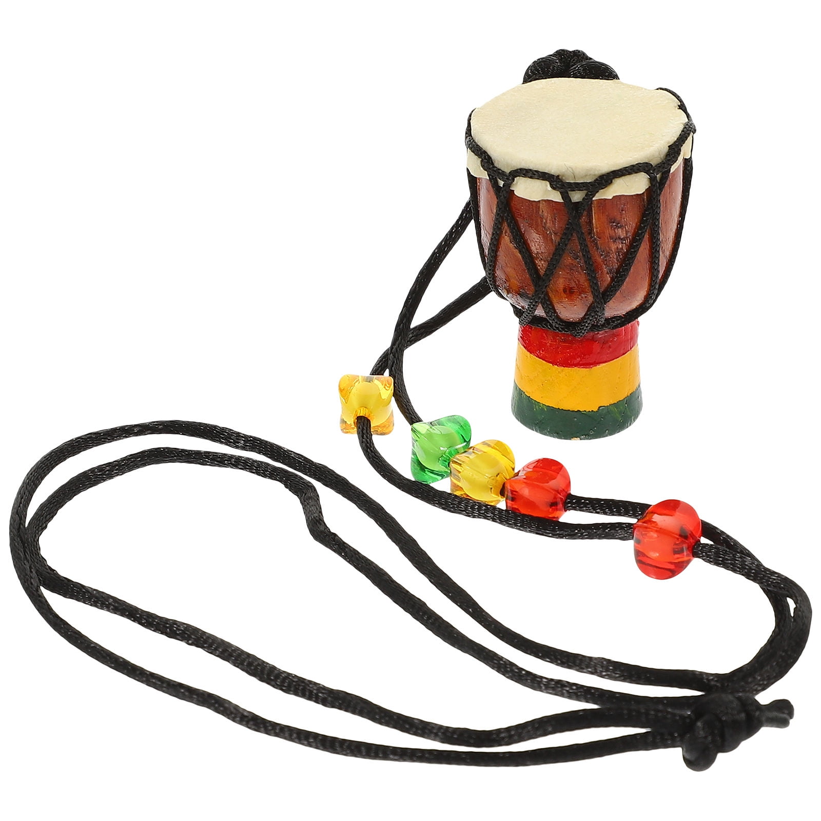 FRCOLOR Wooden Classic Drummer Mini Djembe Percussion African Hand Drum ...