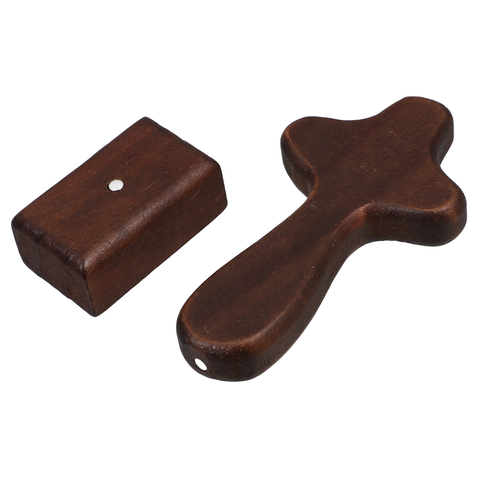 FRCOLOR Wooden Cross With Magnetic Base Hand Held Wood Prayer Cross ...