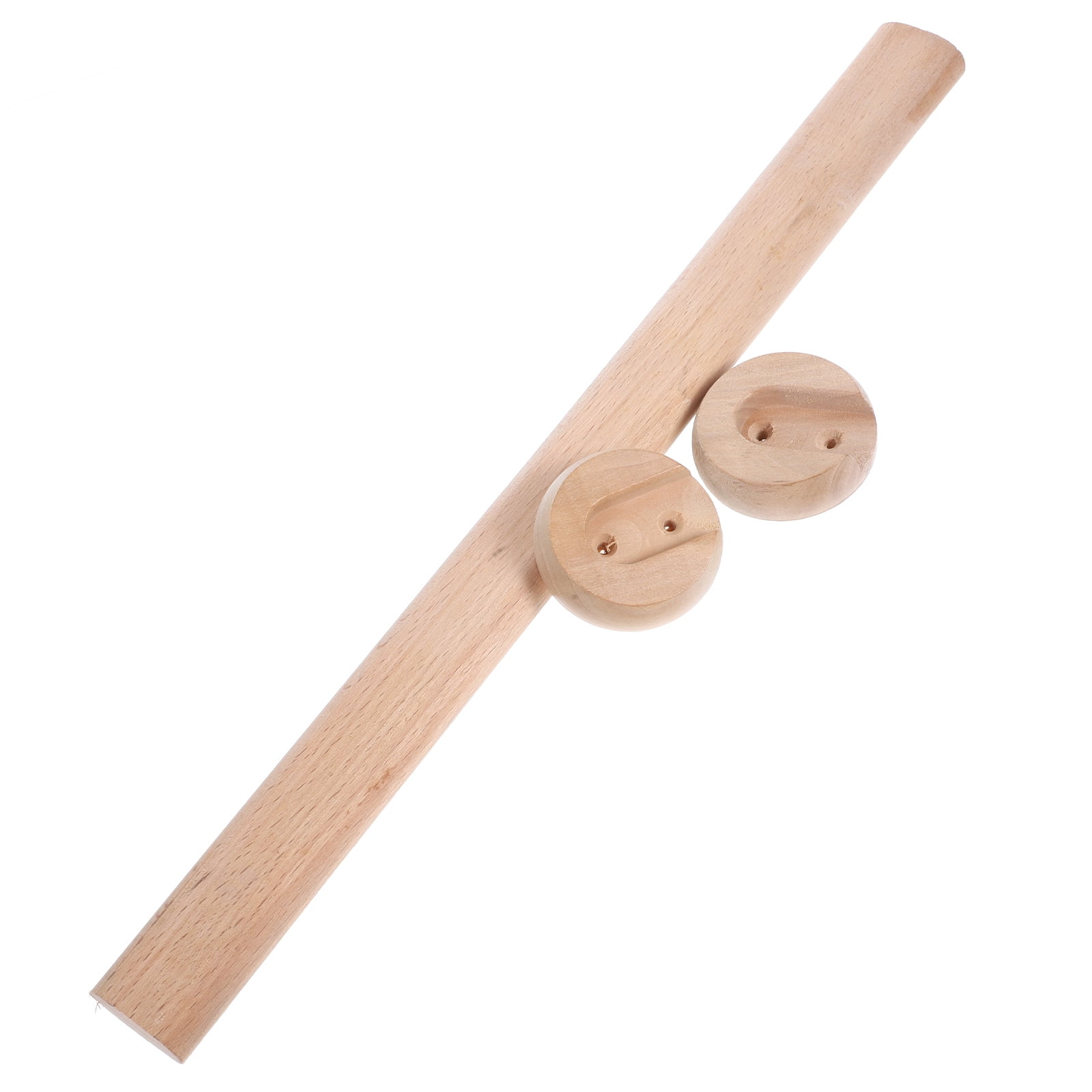 FRCOLOR Wooden Dowel Rod with 2 Ends 40-50CM Closet Rod for Hanging ...
