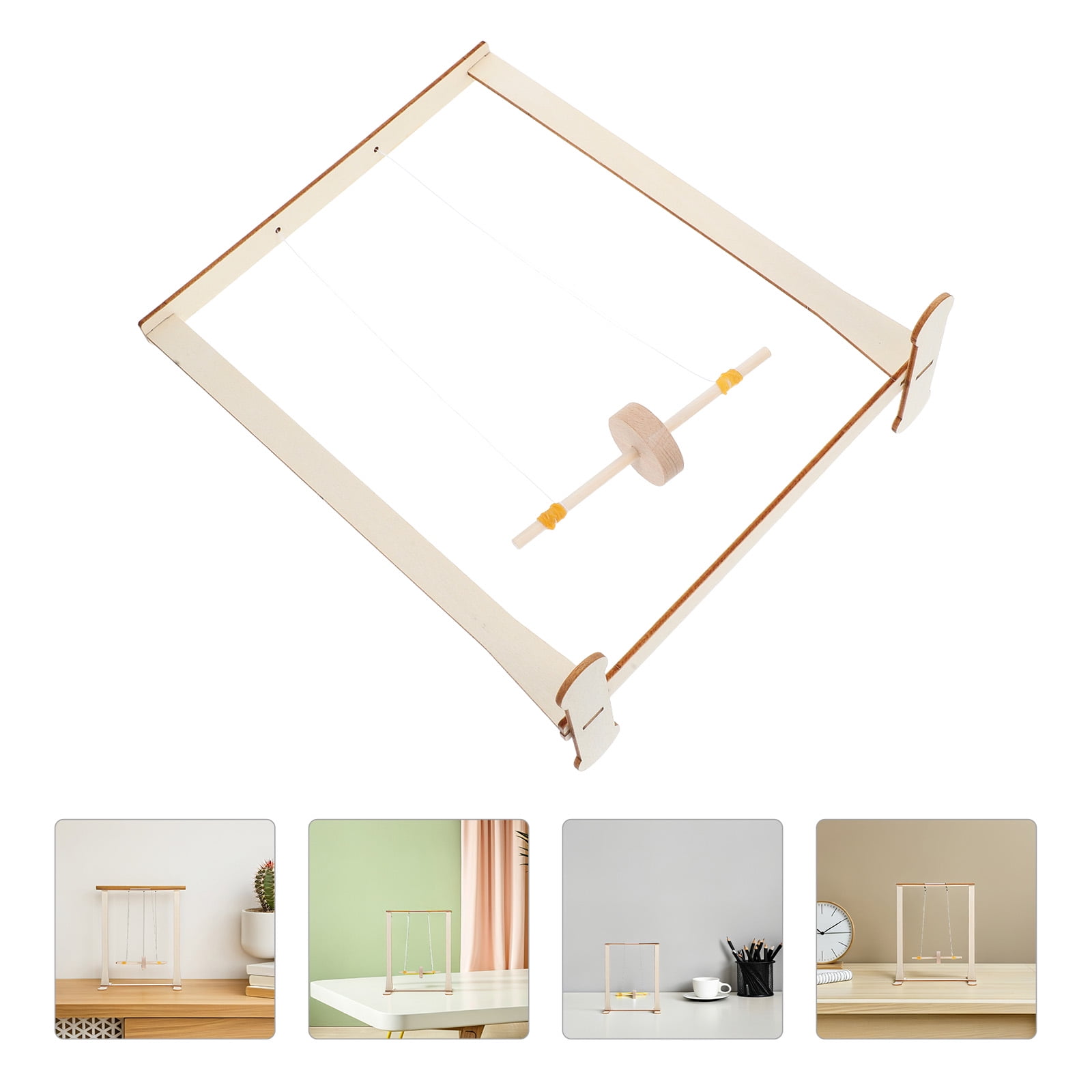 FRCOLOR Wooden Maxwell Wheel Science Kit for Kids to Learn Gravity and ...