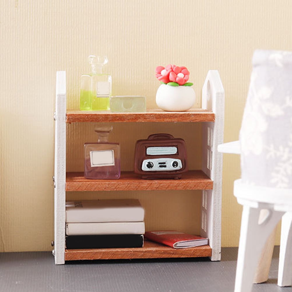 FRCOLOR Wooden Mini Display Shelf for Decor Multifunctional Compact ...