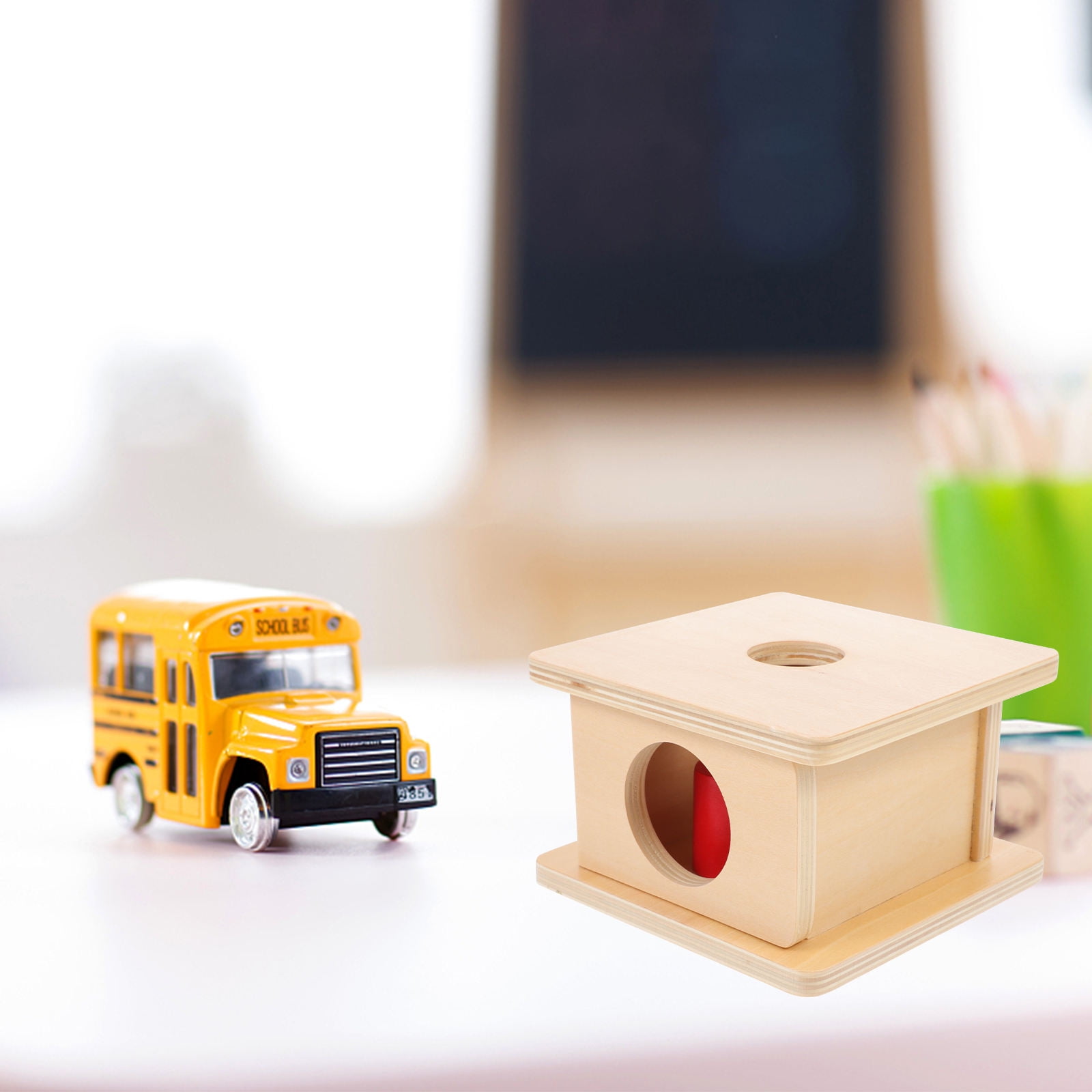 LABSERRON Red Geometric Wood Plaything for Kids 1 Set - Walmart.com