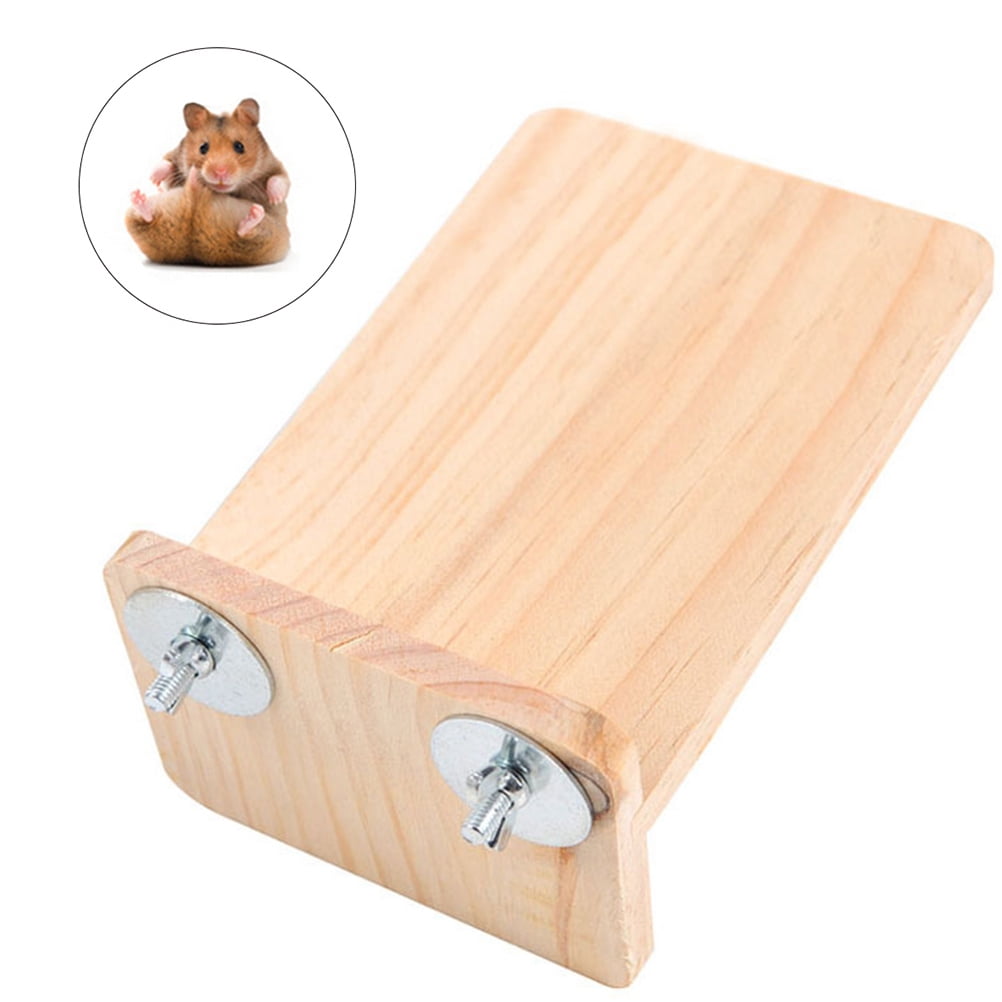 FRCOLOR Wooden Platform Perch for Mouse Chinchilla Rat Gerbil and Dwarf ...