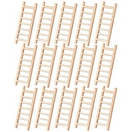 DecMode 18" x 73" Brown Wood Handmade Two-Toned Slanted Ladder with ...