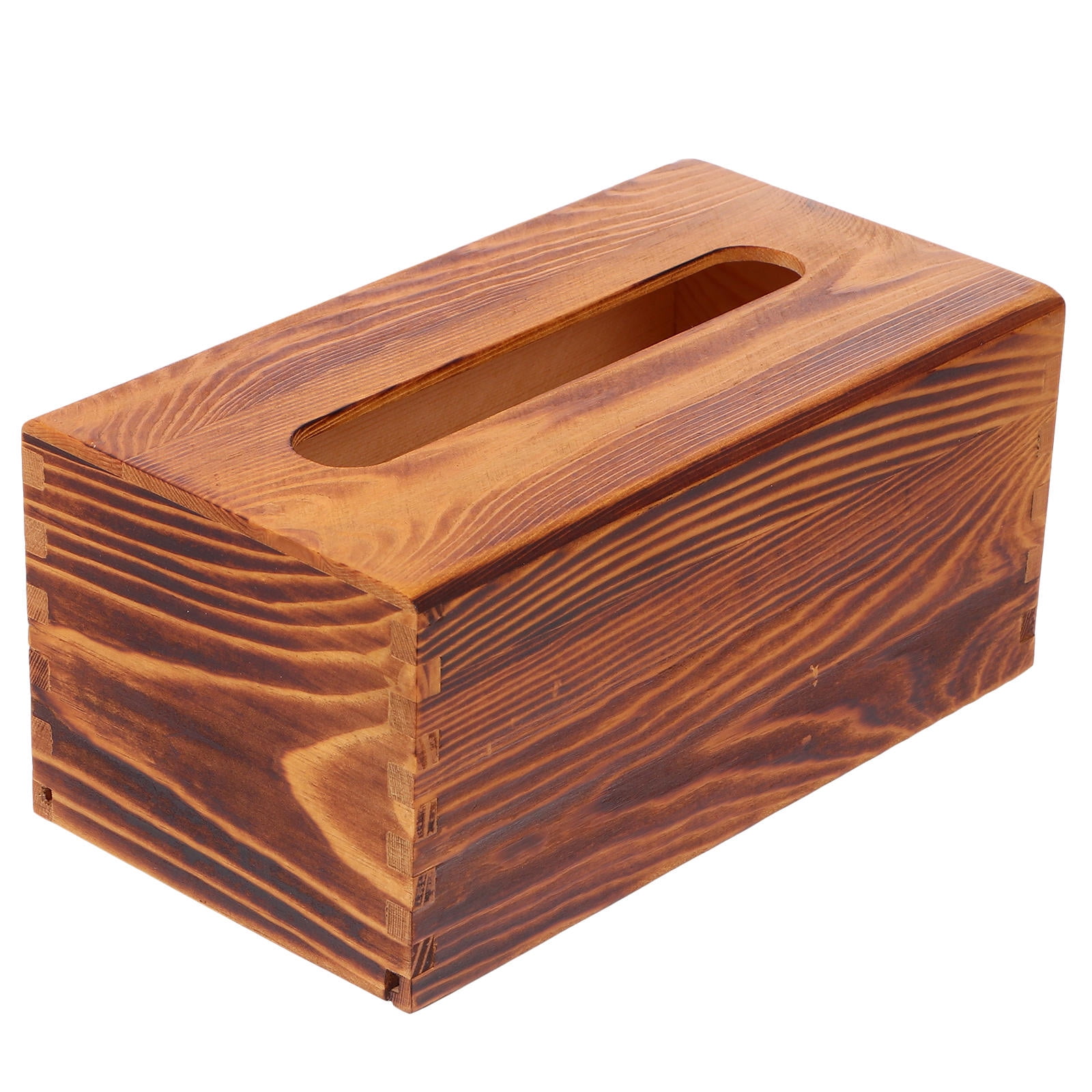 FRCOLOR Wooden Tissue Box for Storage Made of Synthetic Material Brown ...