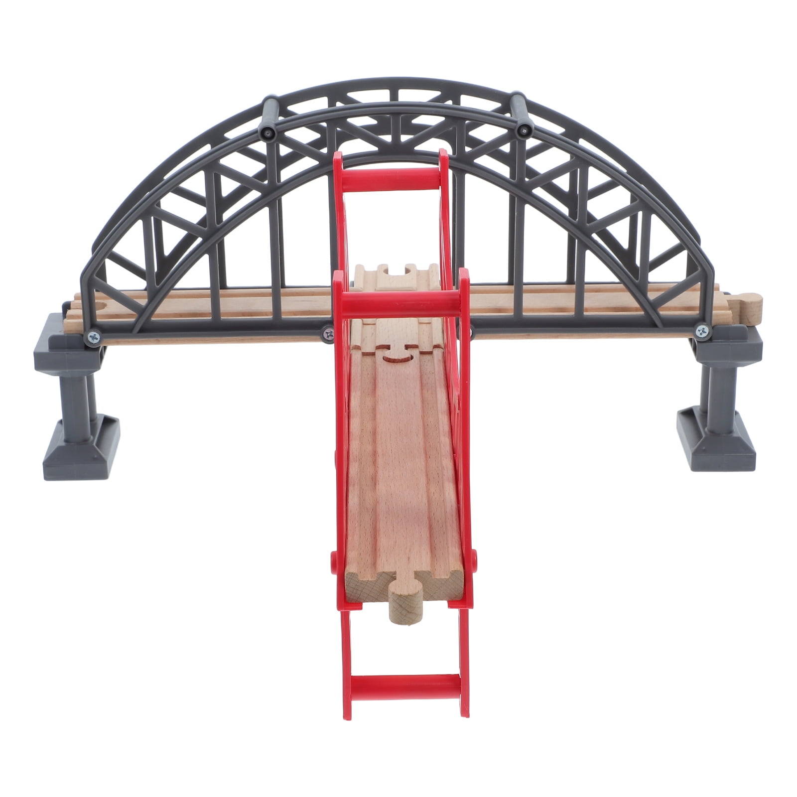 FRCOLOR Wooden Train Track Accessories Suspension Bridge Toy Train ...