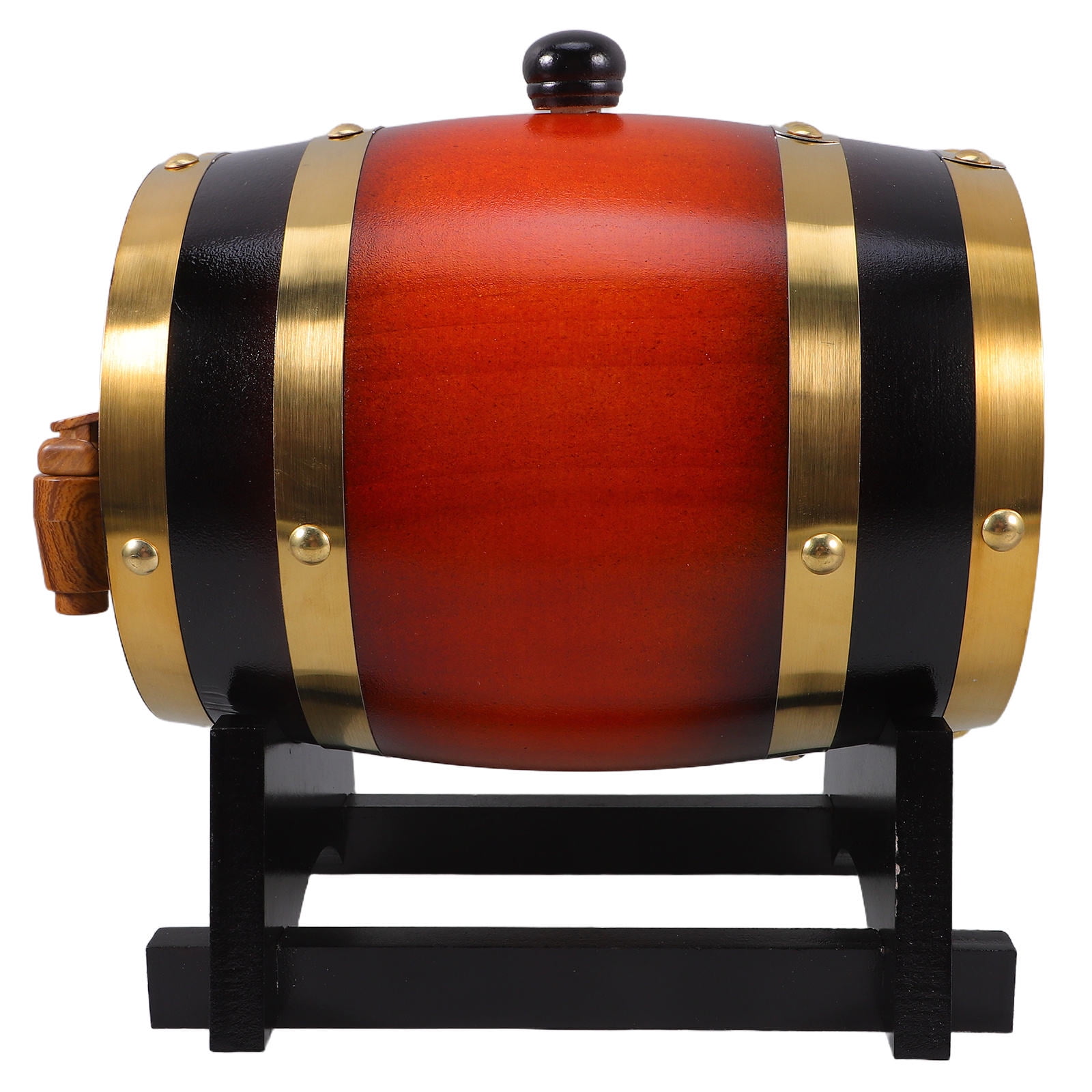 FRCOLOR Wooden Wine Barrel Whiskey Barrel With Tap Wood Beer Barrel ...
