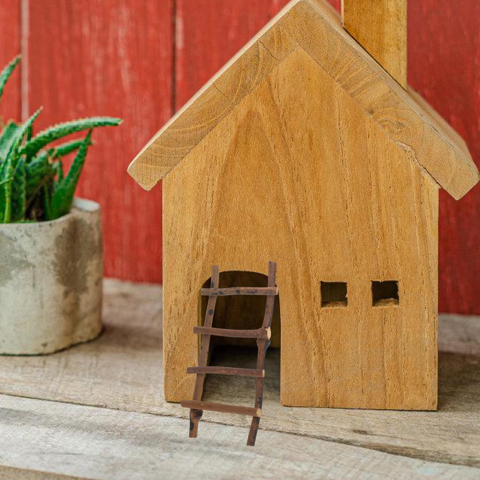 LABSERRON Rattan Ladder Natural Aesthetic for Craft Enthusiasts 2Pack 7 ...