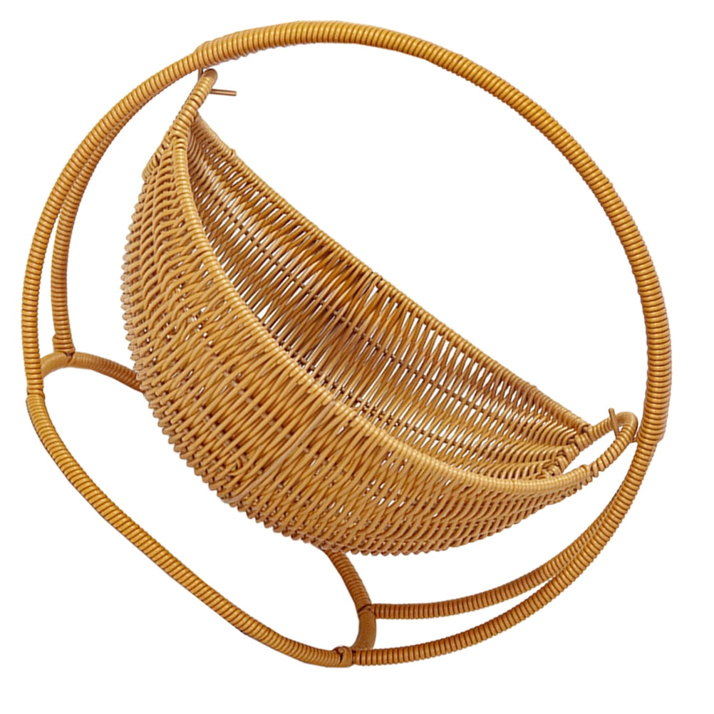 FRCOLOR Woven Serving Basket Small Decorative Wicker Basket Handcrafted ...