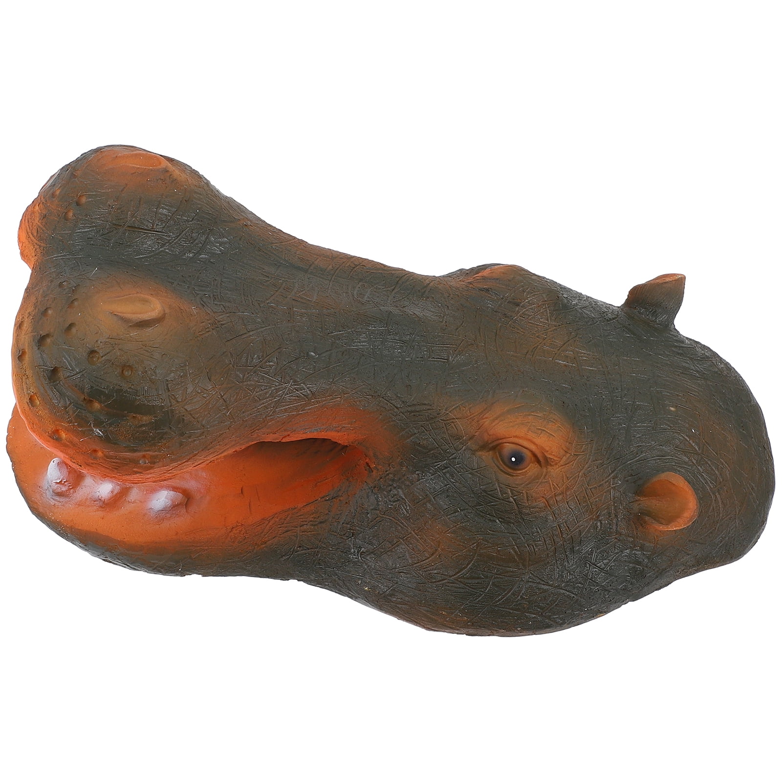 FRCOLOR Yard Hippo Decoration Animal Resin Ornament Resin Craft Hippo ...