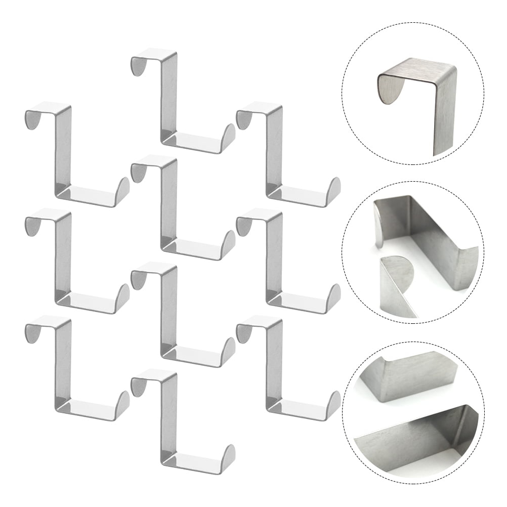 FRCOLOR Z Shape Hooks for Hanging Made of Stainless Steel Silver Color ...