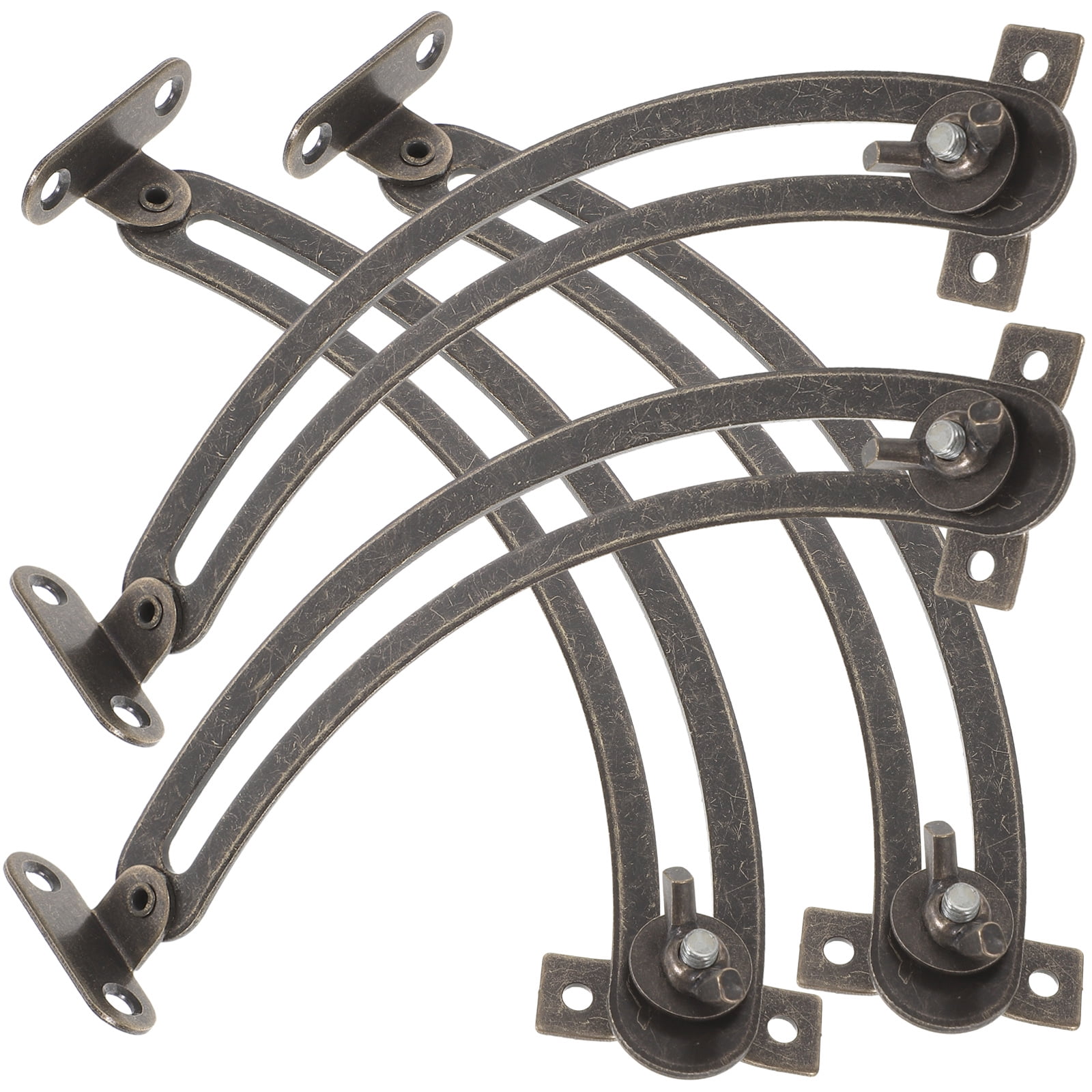 PAMINGONO Soft Closing Hinges for Cabinet Doors Black Color 4Pcs 6.88X0 ...
