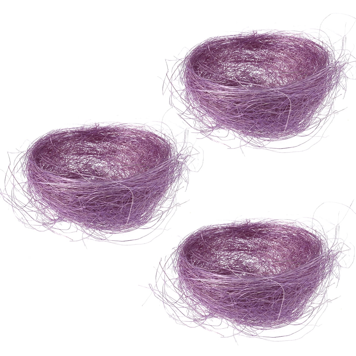 Artificial Nest for Easter Decorations Violet Colored Thread Bird Nests ...