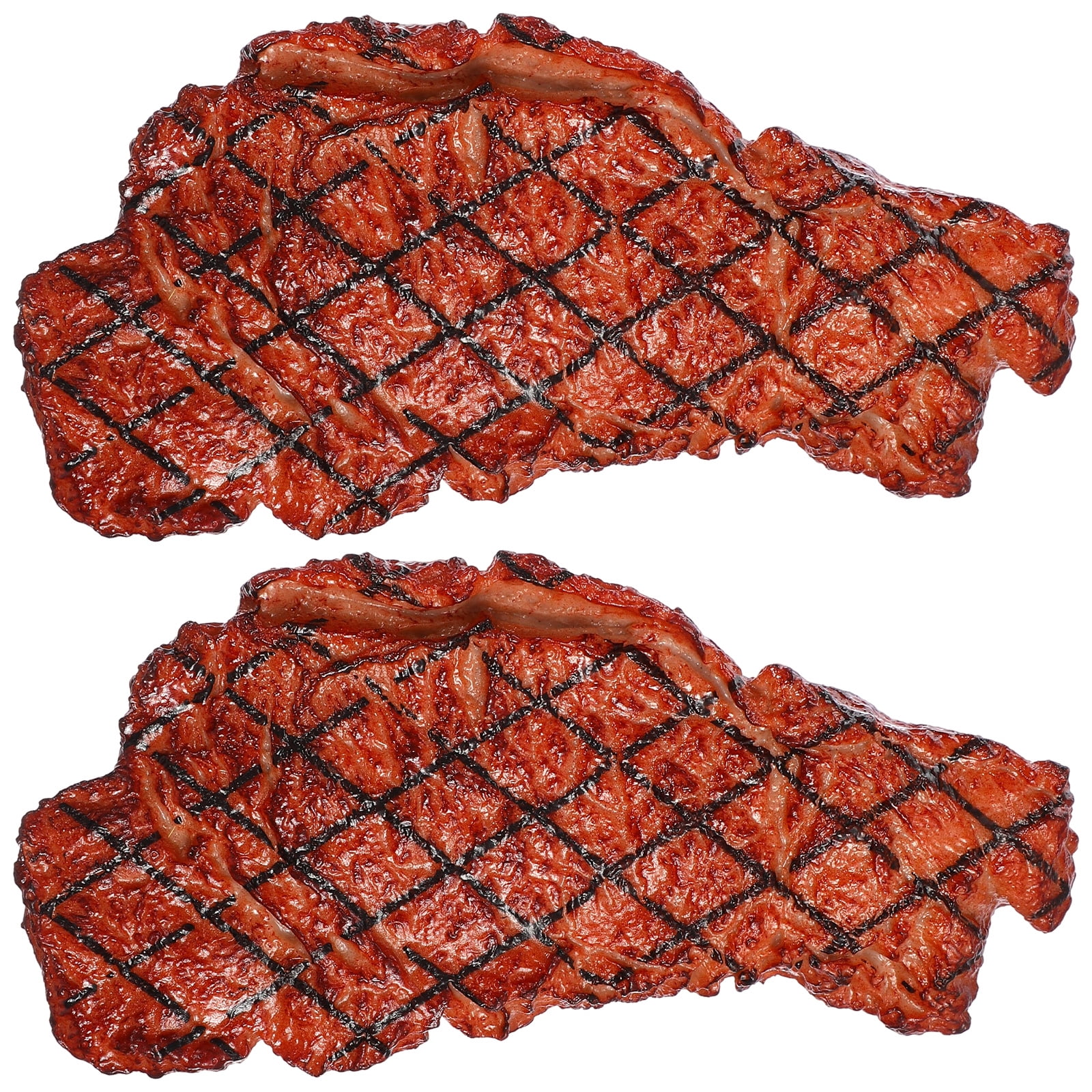 FRCOLOR fake meat 2 Pcs Artificial Fake Steak Props Simulation Food ...
