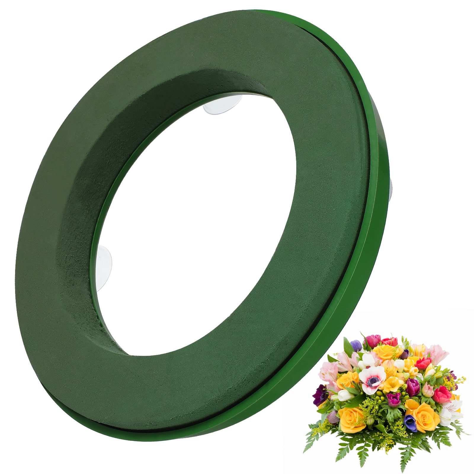 FRCOLOR floral foam rings Floral Foam Ring with Mud Ring and Suction ...